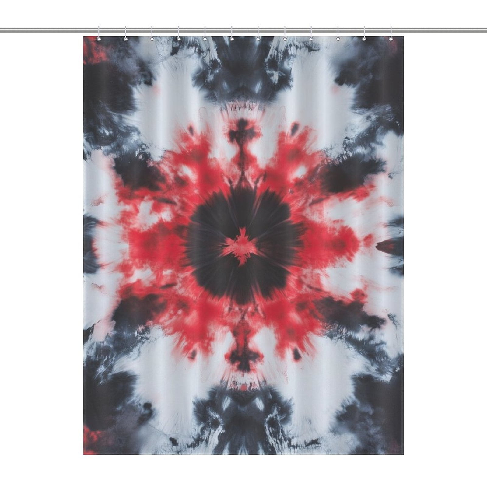 Colorful Tie Dye Vortex Shower Curtain , Enchanted Forest Scenic ...