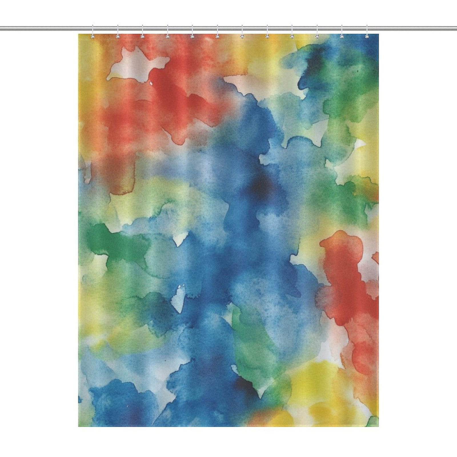 Colorful Tie Dye Vortex Shower Curtain , Enchanted Forest Scenic ...