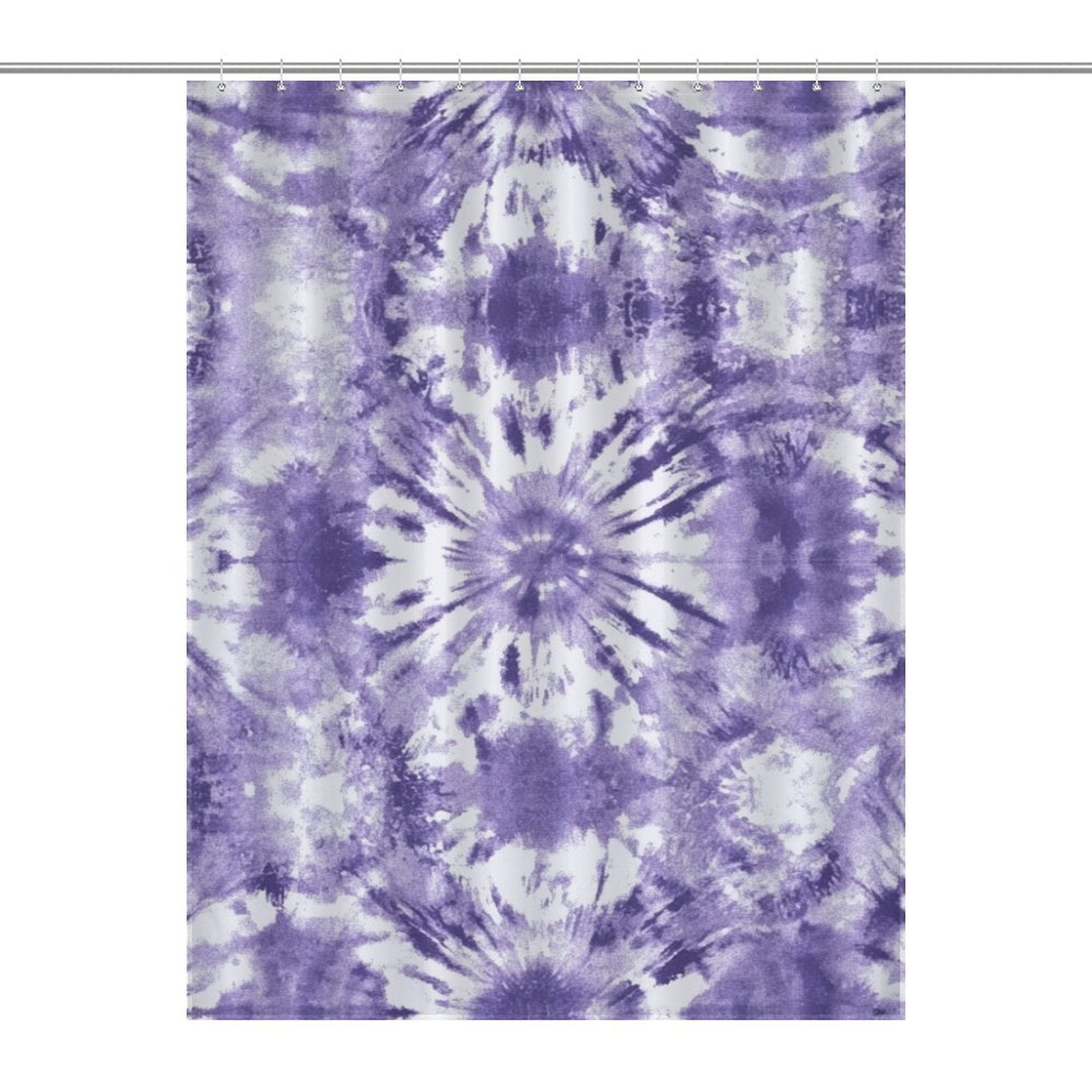 Colorful Tie Dye Vortex Shower Curtain , Enchanted Forest Scenic ...