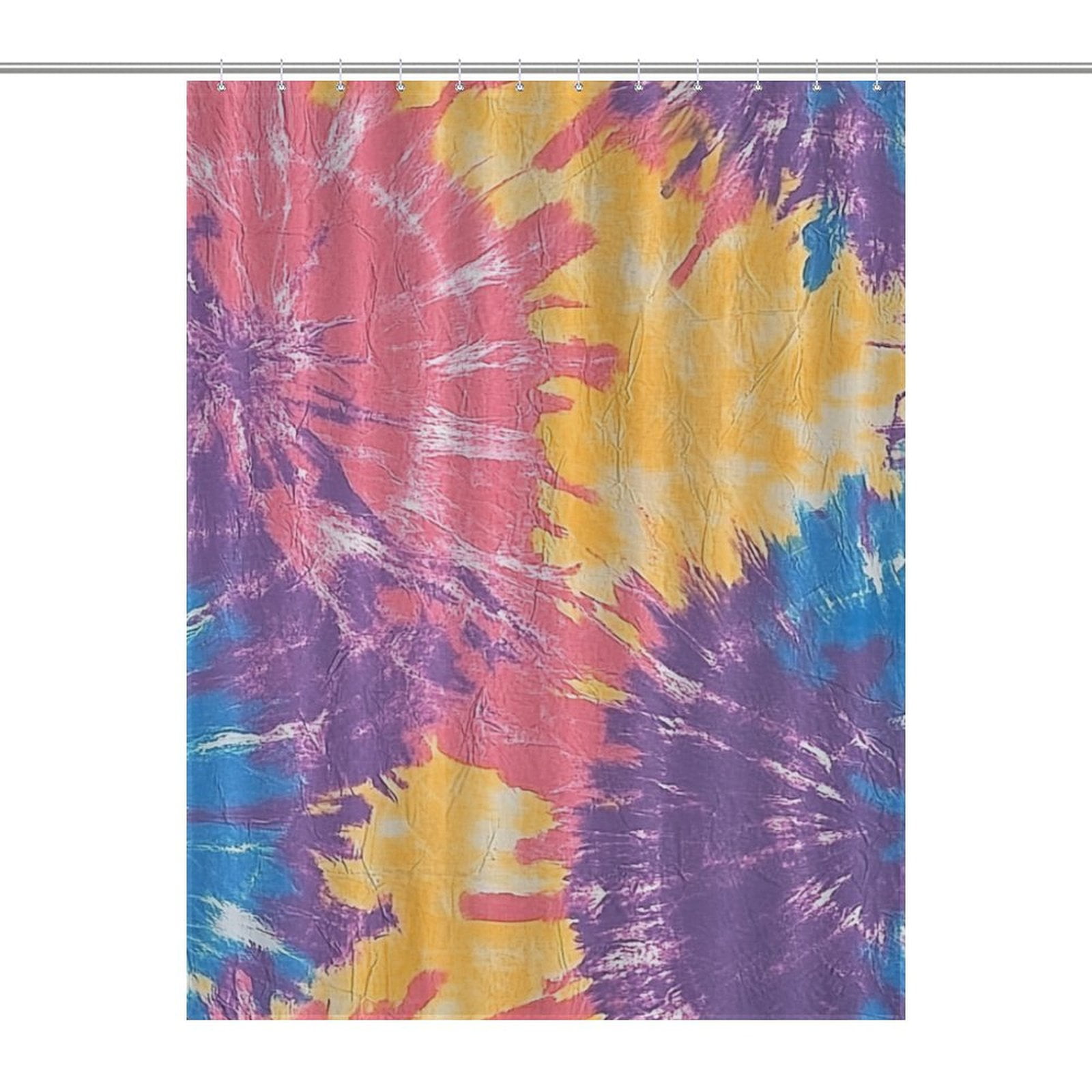 Colorful Tie Dye Vortex Shower Curtain , Enchanted Forest Scenic ...