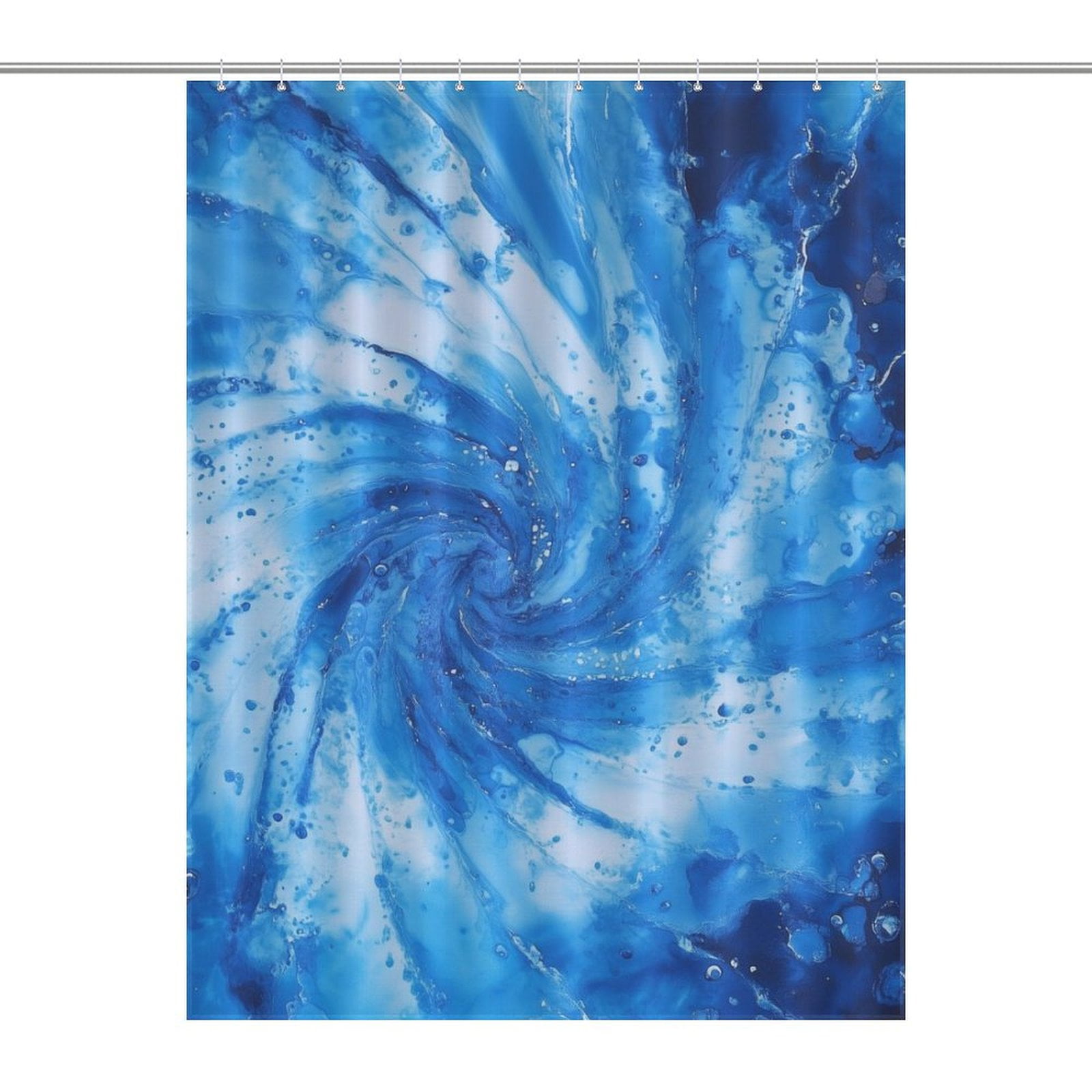 Colorful Tie Dye Vortex Shower Curtain , Enchanted Forest Scenic Bathroom Decor Sets, Waterproof ...
