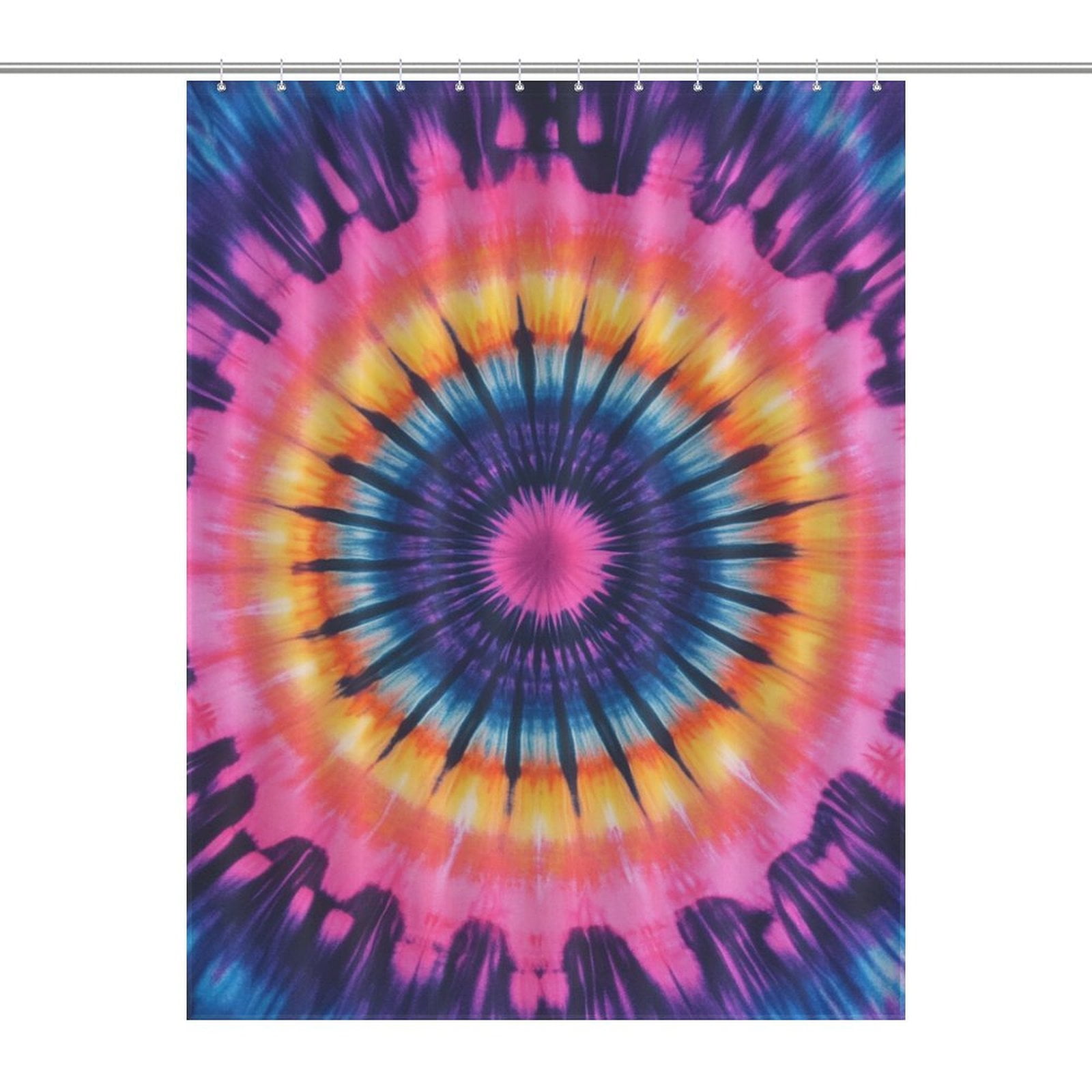 Colorful Tie Dye Vortex Shower Curtain for Bathroom Bath Curtain ...