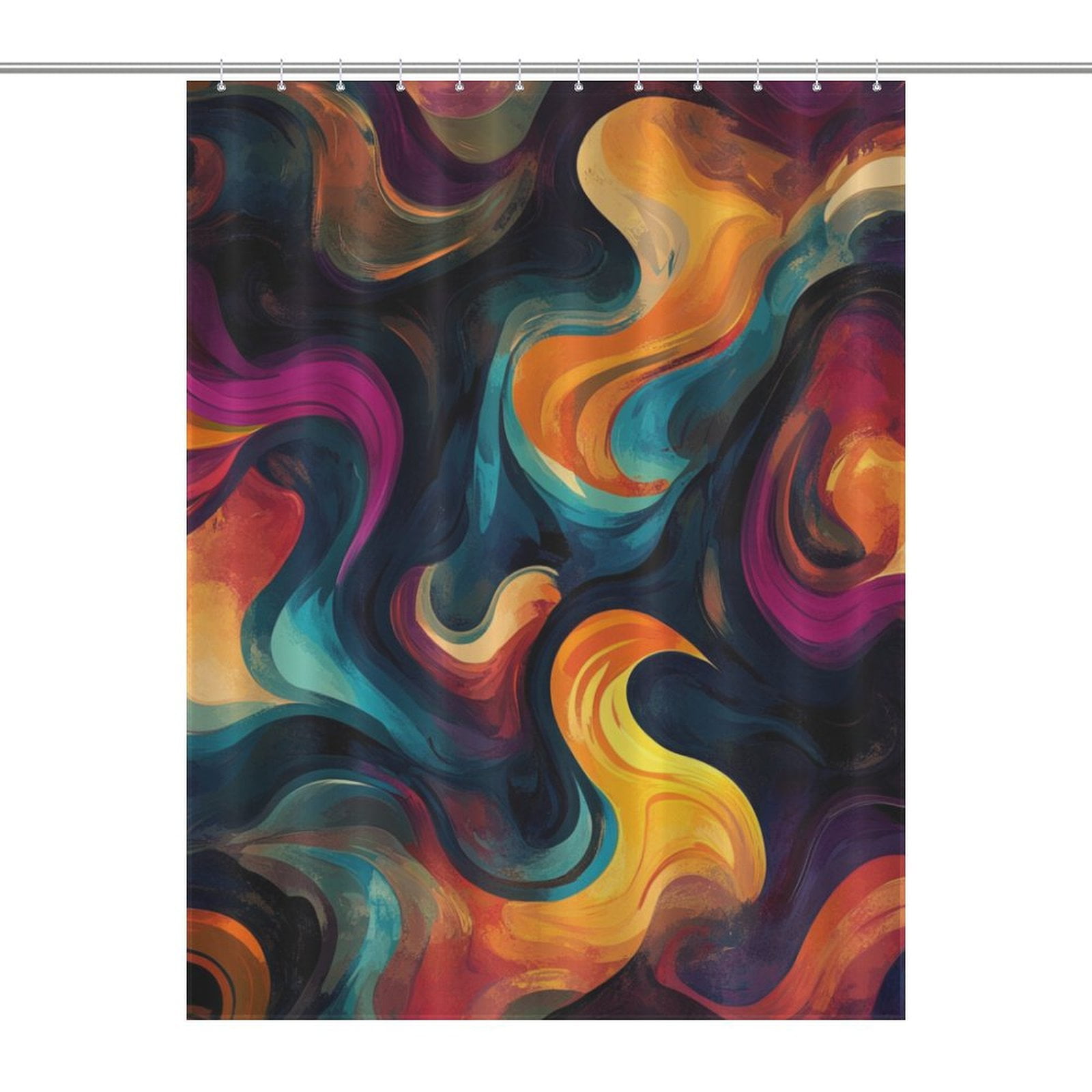 Colorful Tie Dye Vortex Shower Curtain for Bathroom Bath Curtain ...