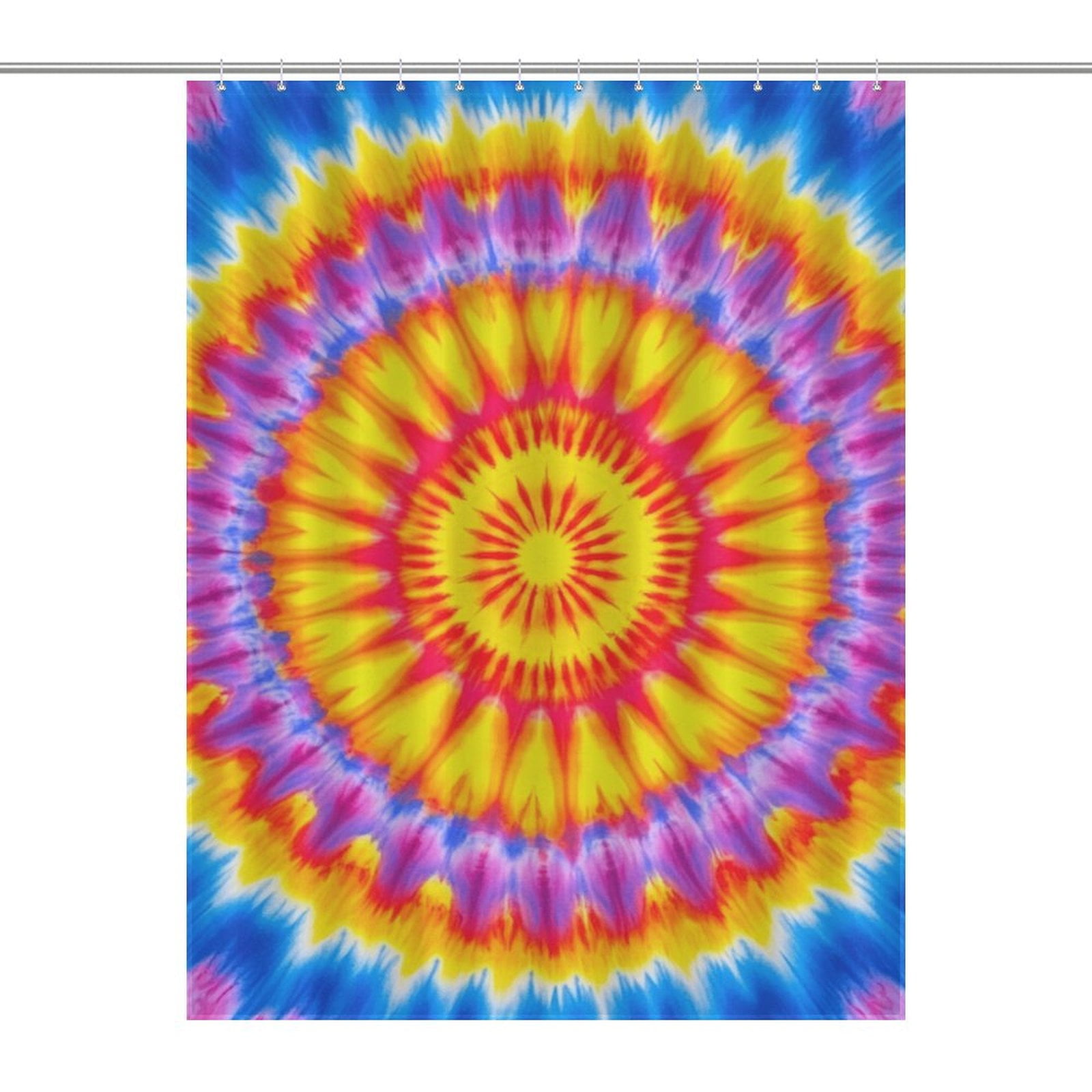 Colorful Tie Dye Vortex Shower Curtain for Bathroom Bath Curtain ...