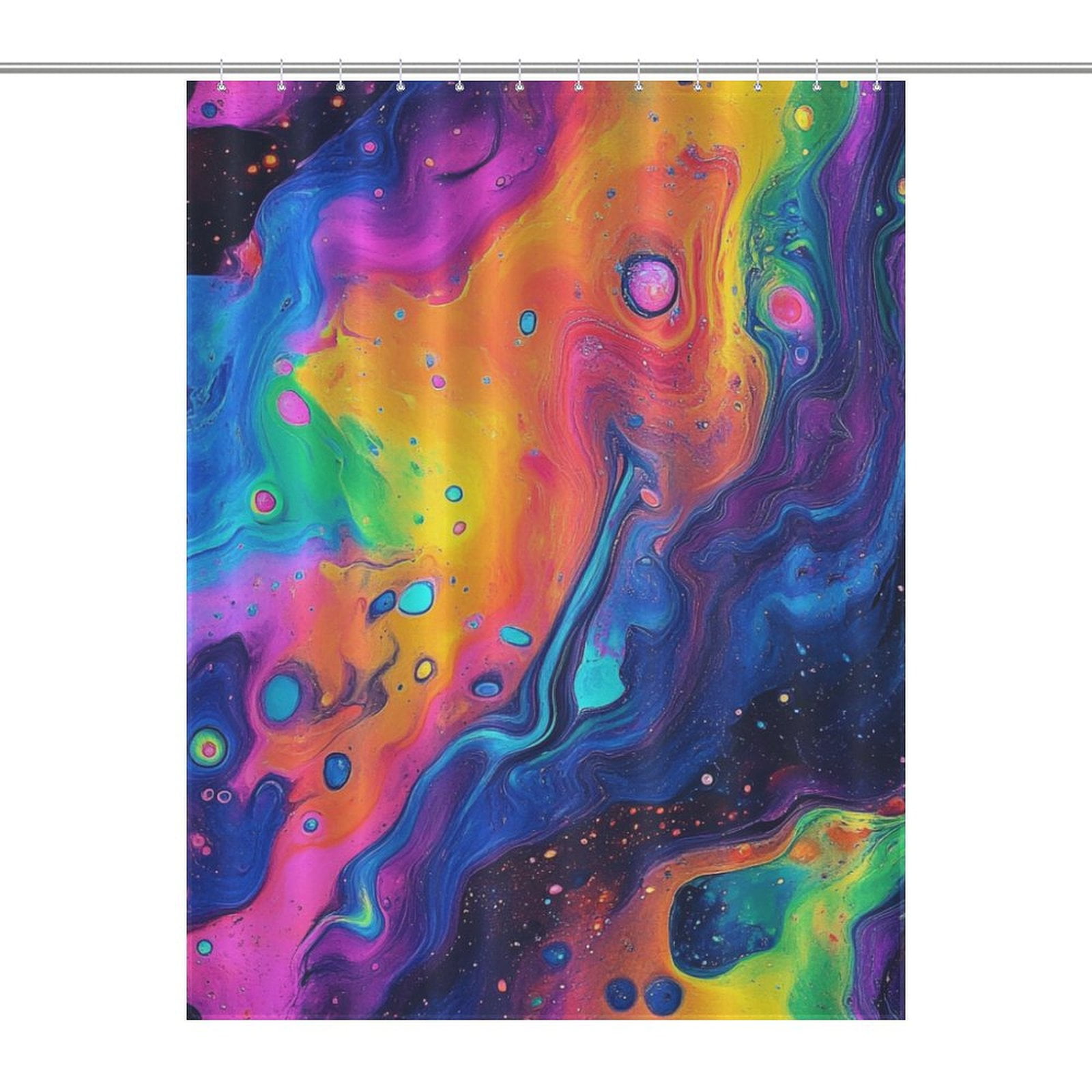 Colorful Tie Dye Vortex Shower Curtain for Bathroom Bath Curtain ...