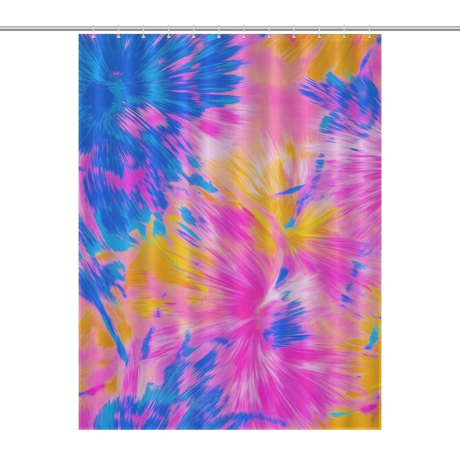 Colorful Tie Dye Vortex Shower Curtain for Bathroom Bath Curtain ...