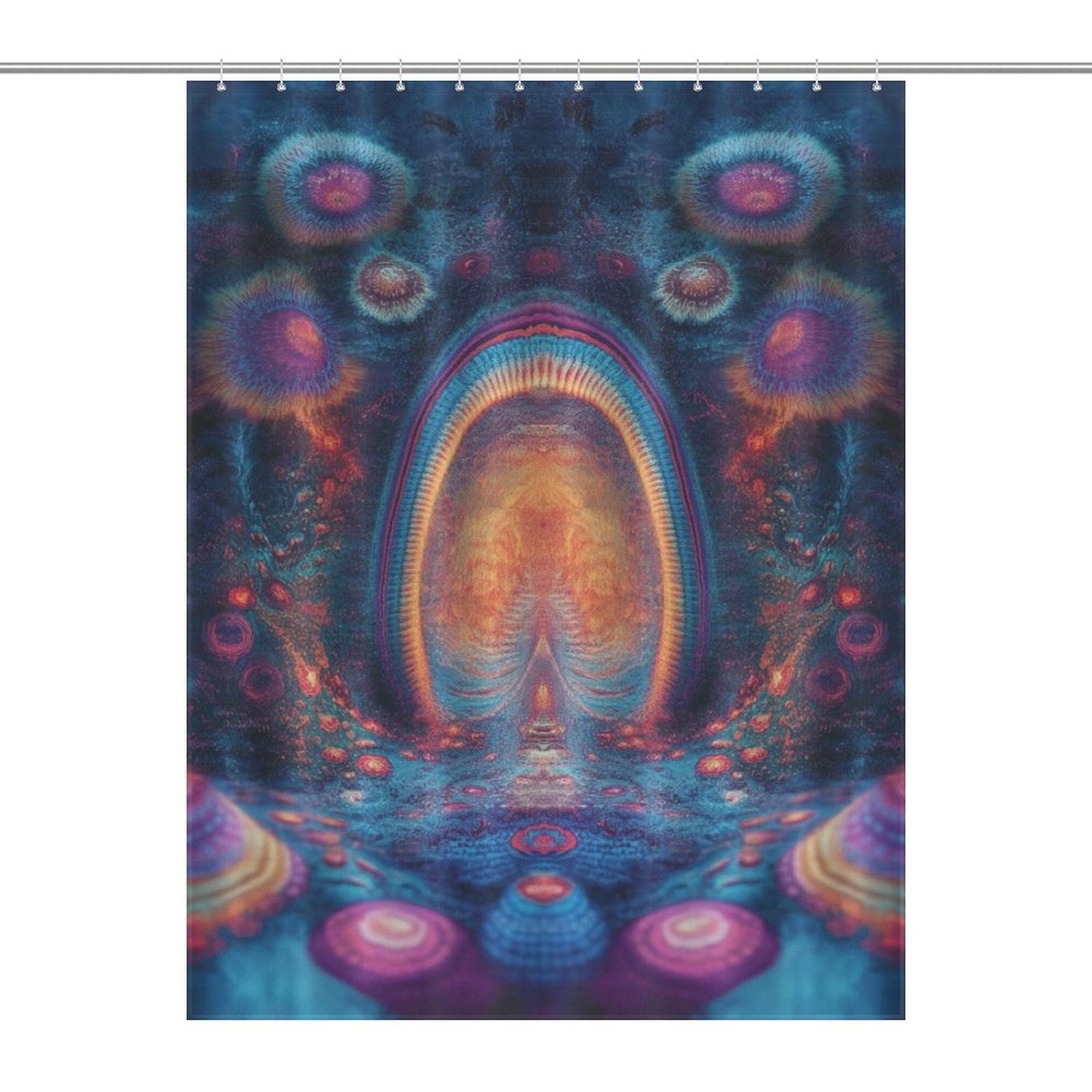 Colorful Tie Dye Vortex Shower Curtains - Bath Shower Curtain Set with ...