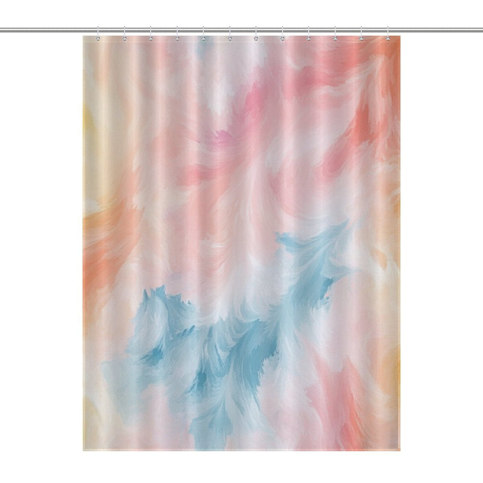 Colorful Tie Dye Vortex Shower Curtains - Bath Shower Curtain Set with ...