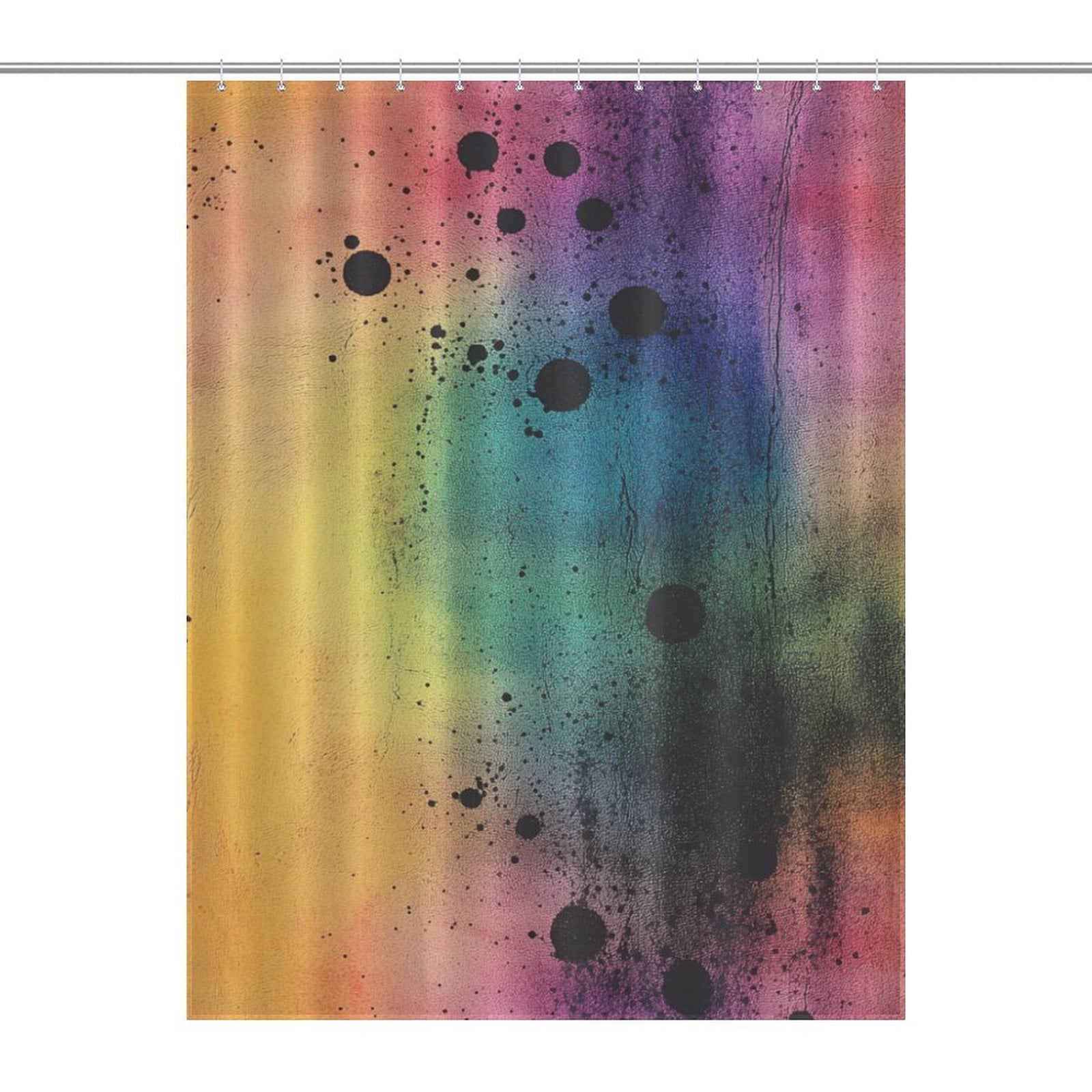 Colorful Tie Dye Vortex Shower Curtains - Bath Shower Curtain Set with ...