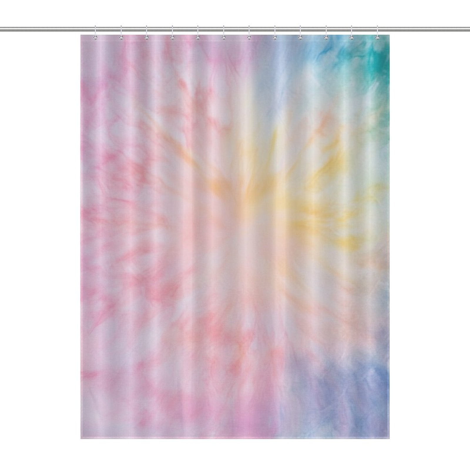 Colorful Tie Dye Vortex Shower Curtains - Bath Shower Curtain Set with ...