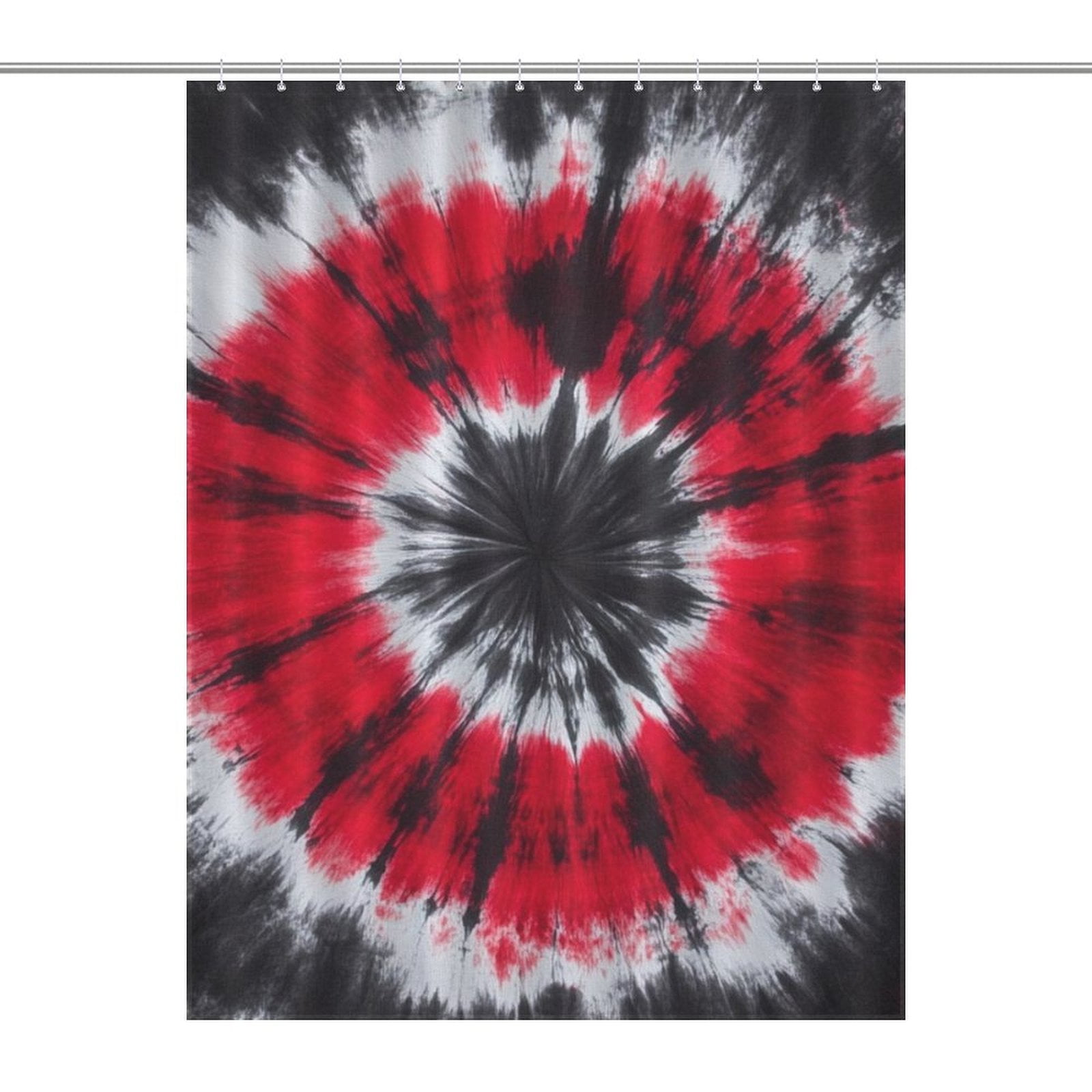 Colorful Tie Dye Vortex Shower Curtains - Bath Shower Curtain Set with ...