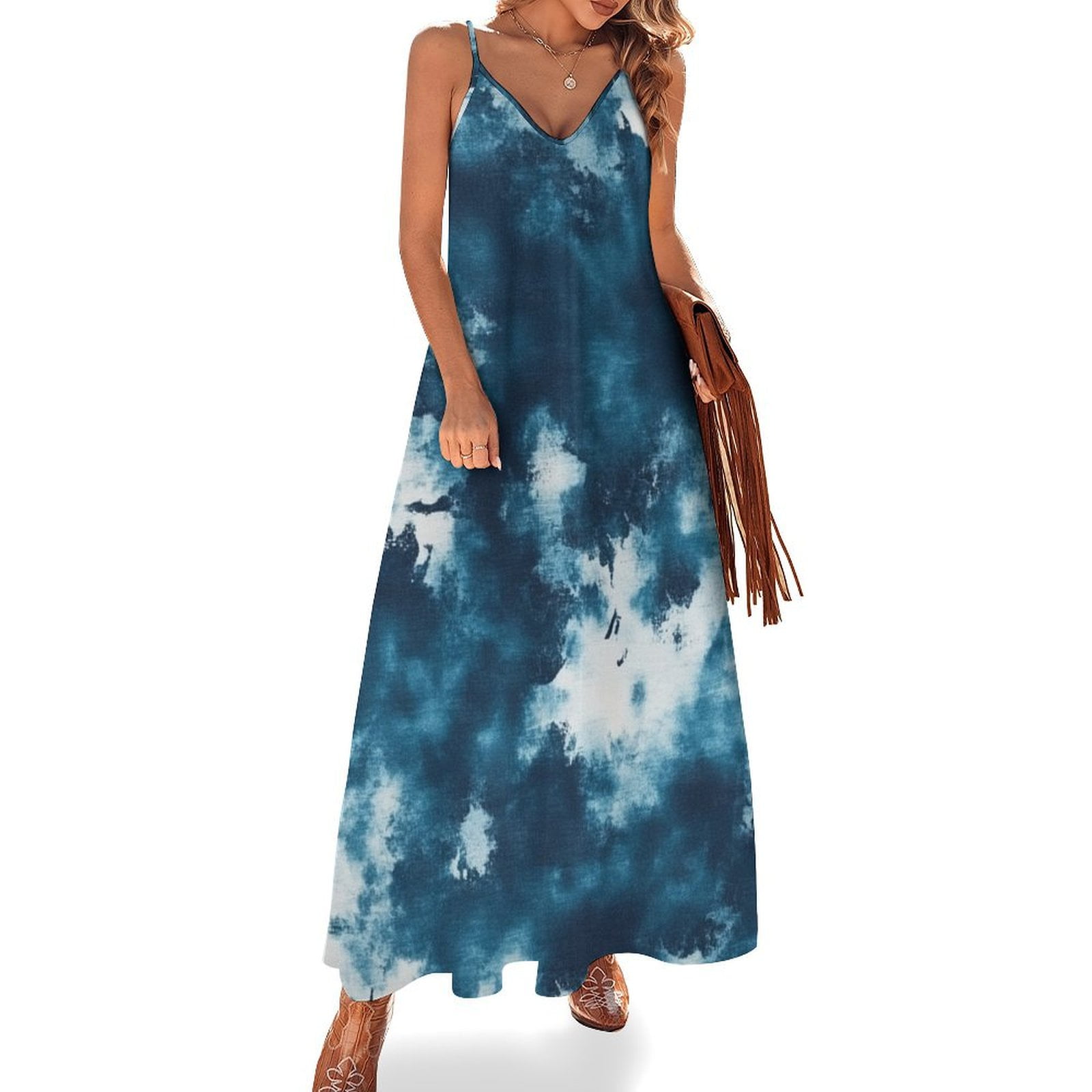 Colorful Tie Dye Vortex Women's Summer Dresses 2025 Beach Casual ...