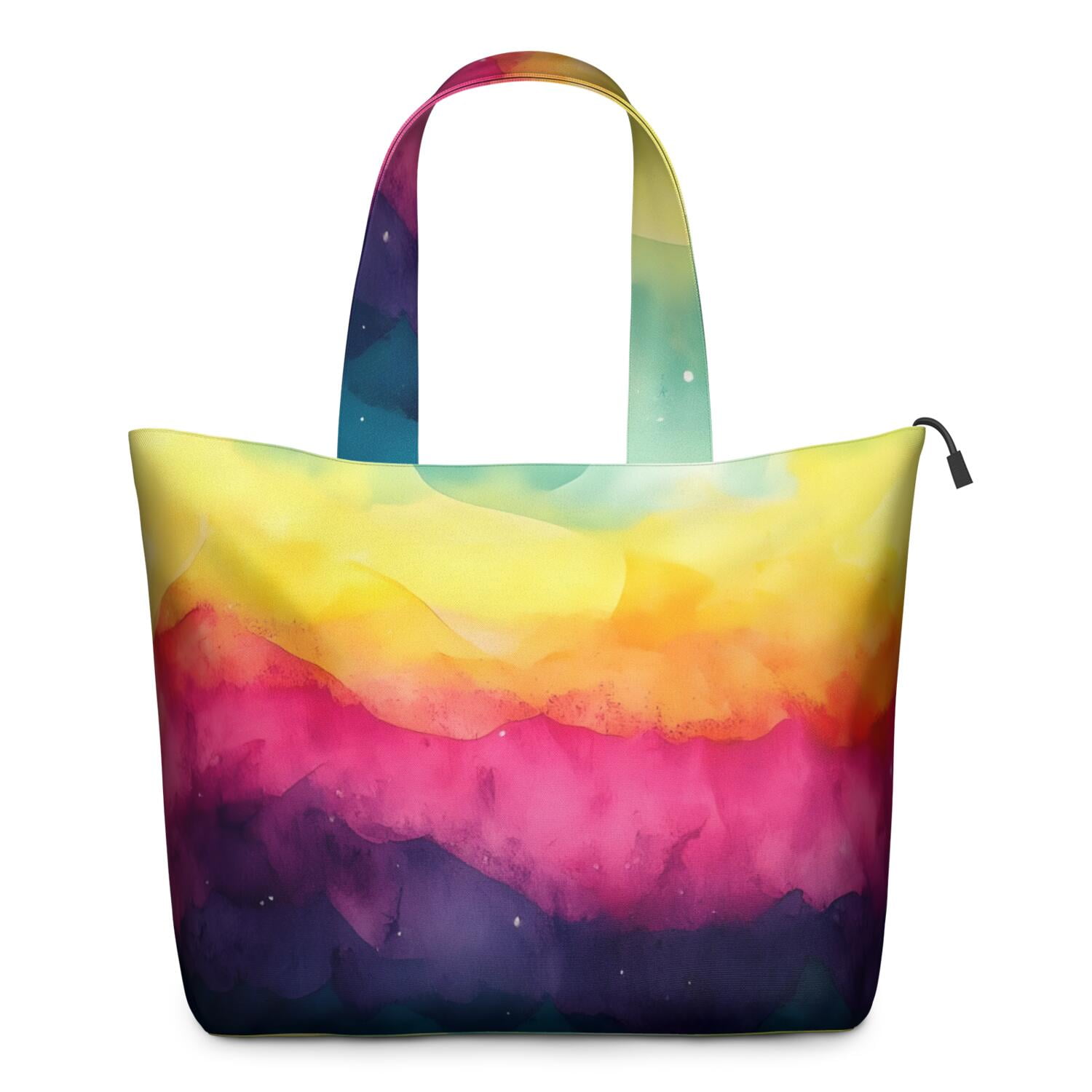 Colorful Tie Dye Wave Pattern Travel Tote Bags for Women Carry On,Large ...