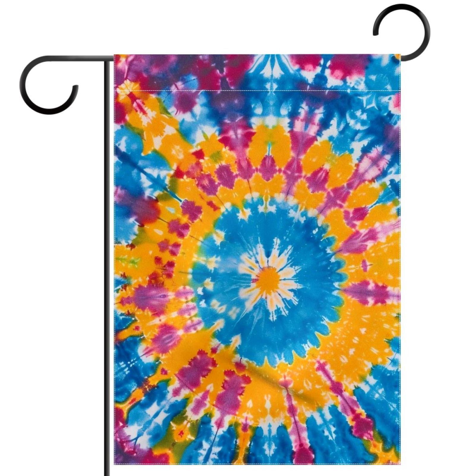 Colorful Tie Dye Welcome Garden Flags, 12 x 18 Inch Double Sided ...