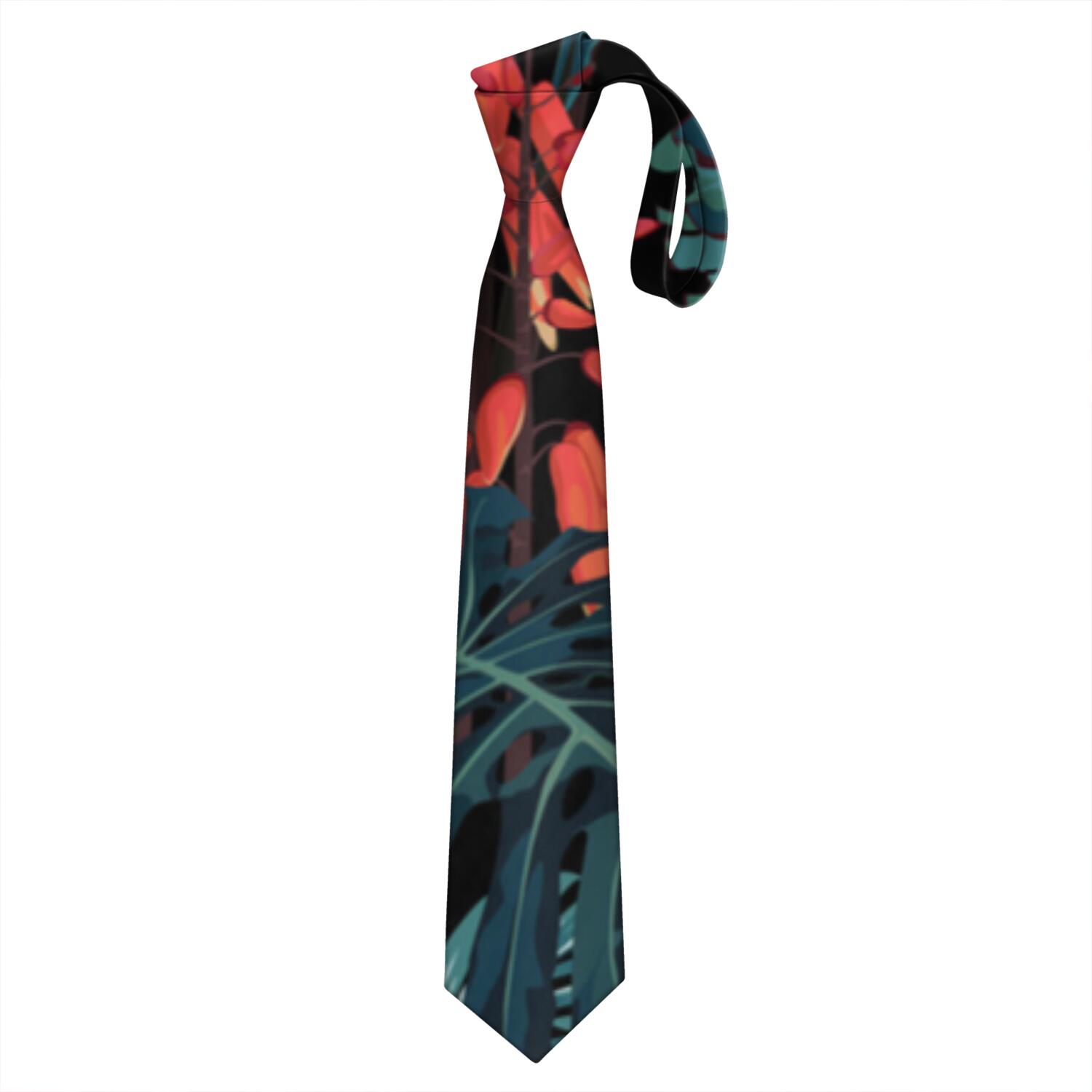 Colorful Tie & Skinny Tie Bundle: Boho Tropical Tie, Stylish and ...