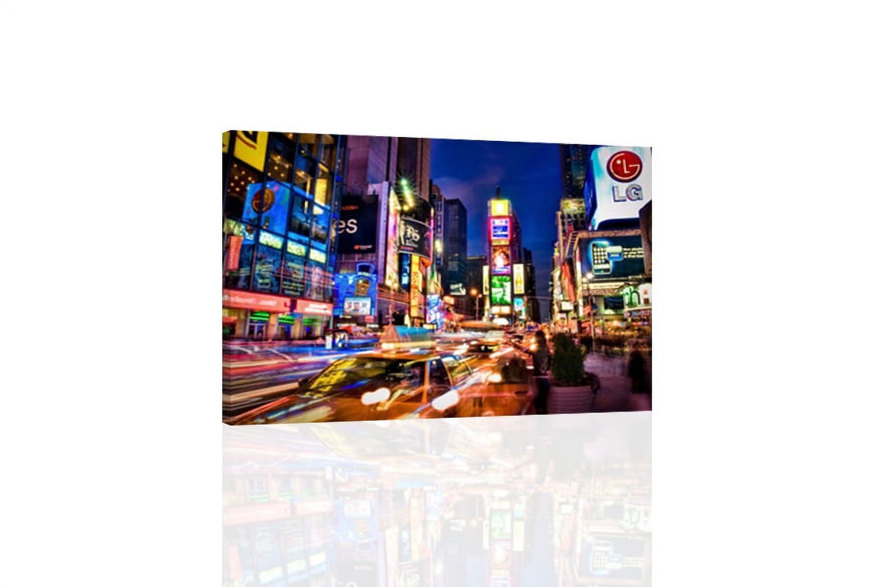 Colorful Times Square New York - CANVAS OR PRINT WALL ART - Walmart.com