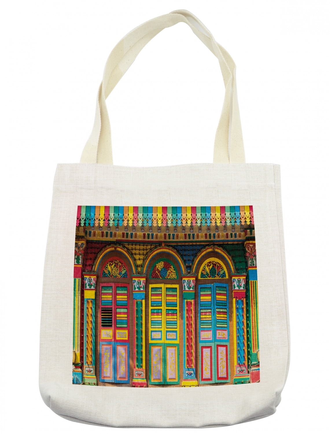 Colorful Tote Bag, Vibrant Colored Building Facade of a Building South ...