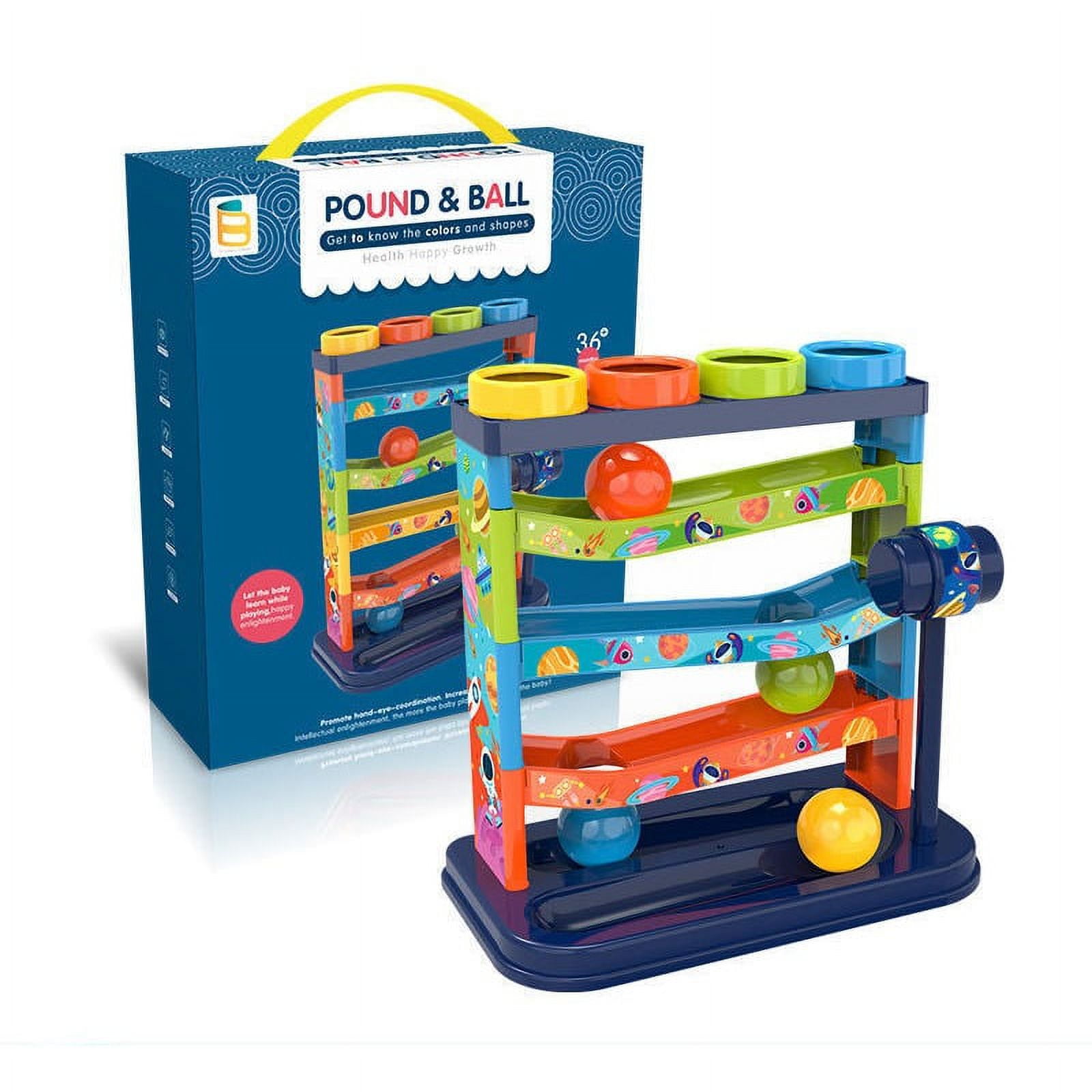 Colorful Track Slide Rolling Ball Ramp Toy Set, Early Education Puzzle ...