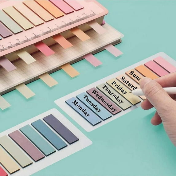 Colorful Translucent Sticky Notes Cute Index Stickers with Question ...