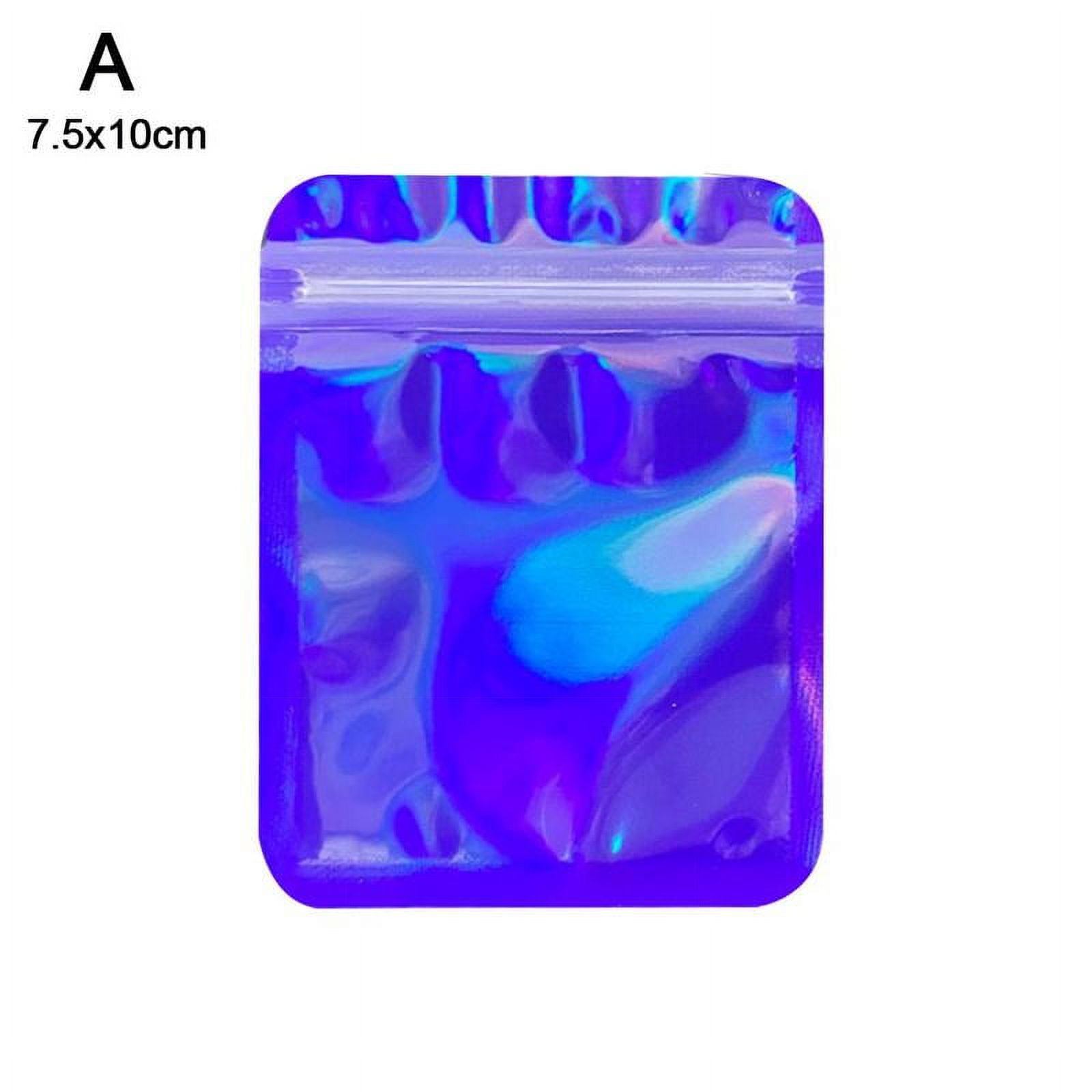 Colorful Transparent Packaging Bags Holographic Flashing Bag Necklace ...