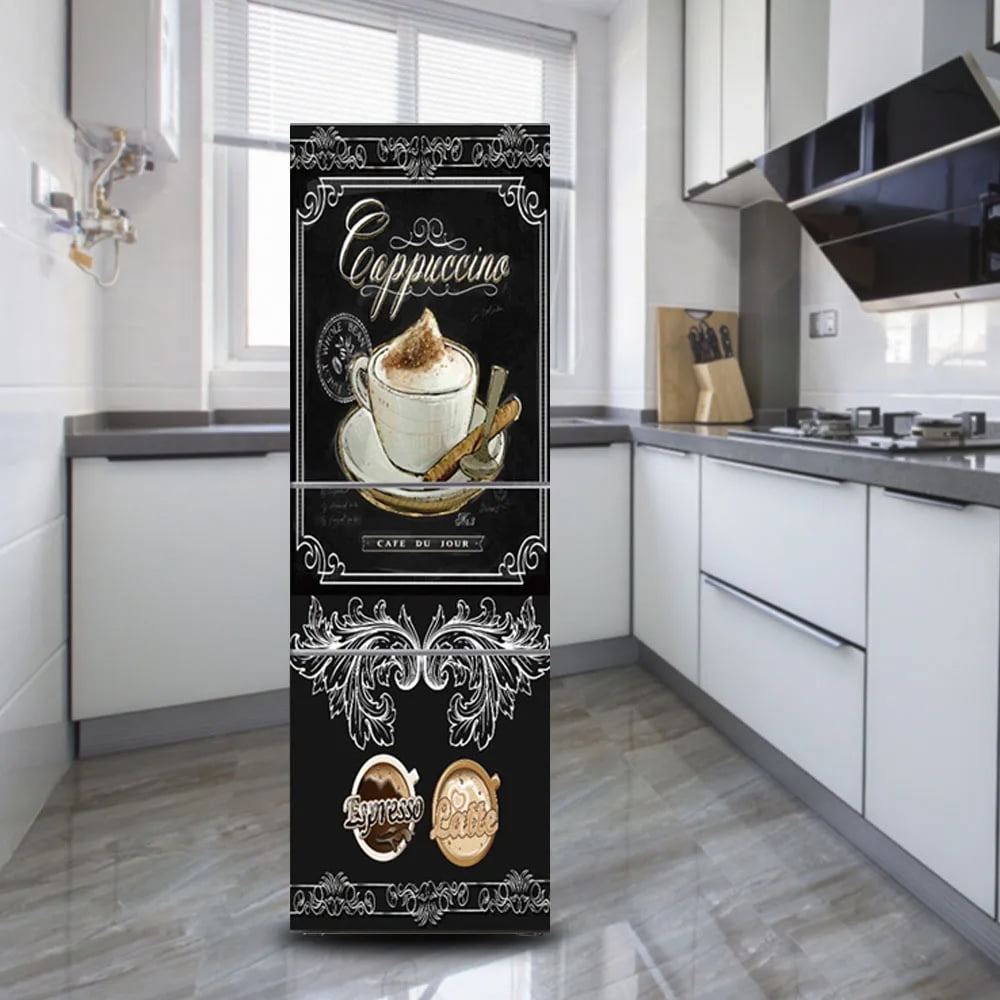 Colorful Tree Refrigerator Stickers Graffiti Art Fridge Cover ...