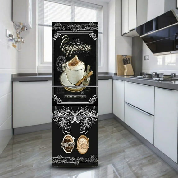 Colorful Tree Refrigerator Stickers Graffiti Art Fridge Cover ...