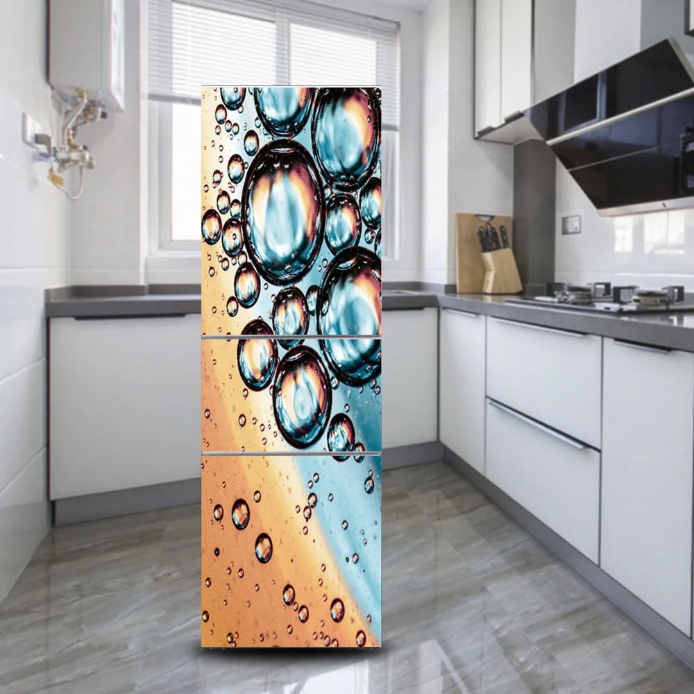 Colorful Tree Refrigerator Stickers Graffiti Art Fridge Cover ...