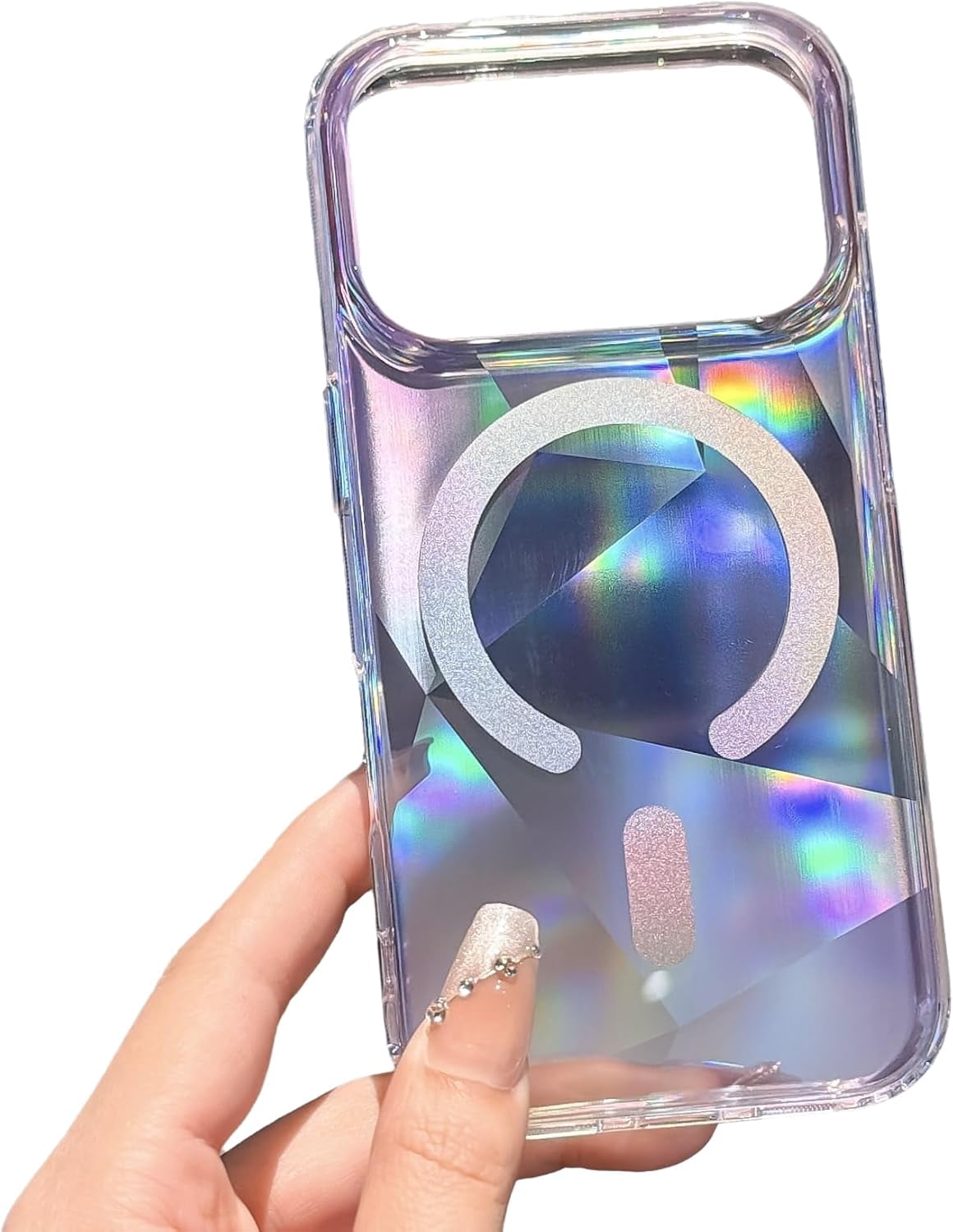 Colorful Triangle Geometric Gradient Magnetic Phone Case for iPhone ...