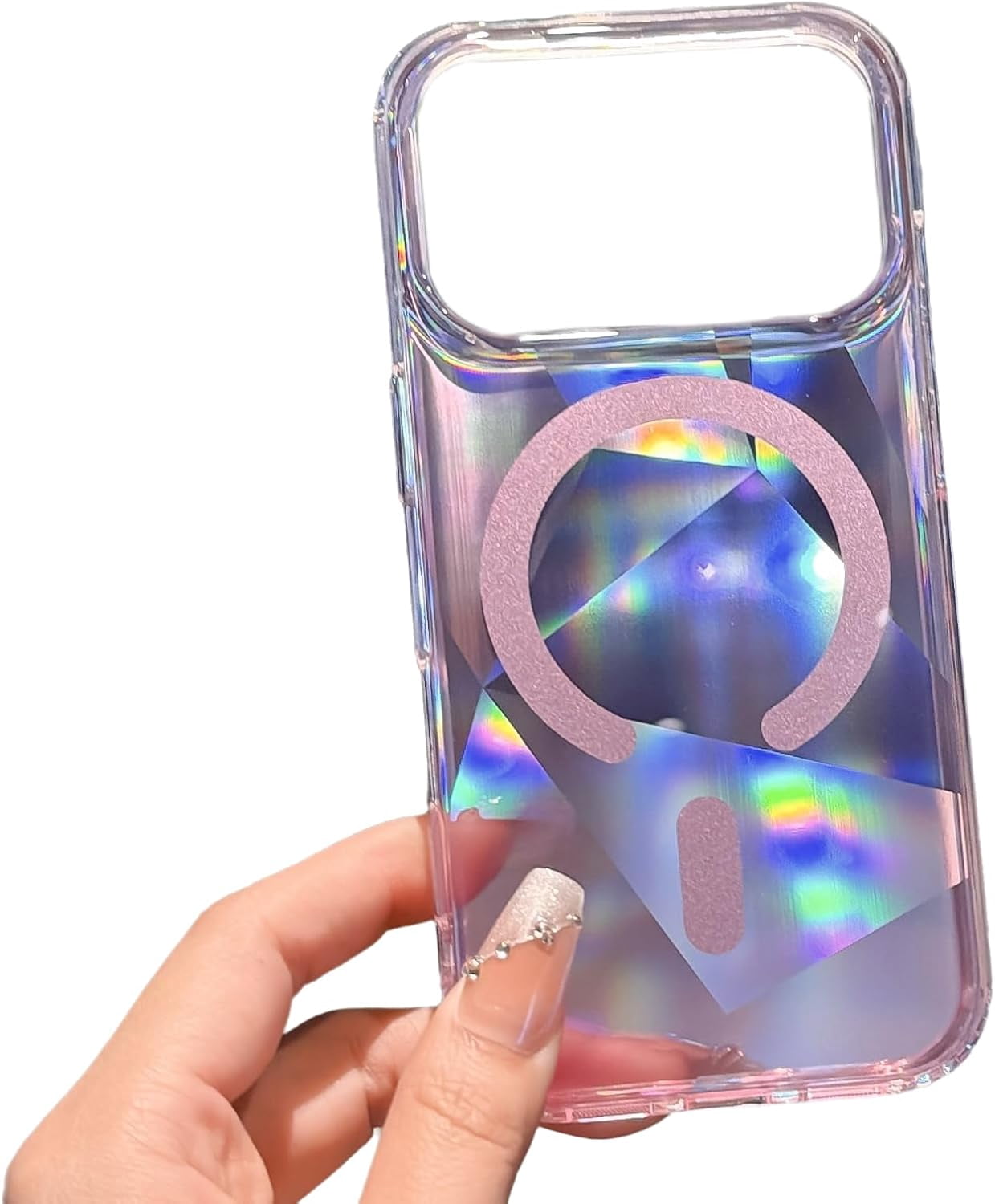 Colorful Triangle Geometric Gradient Magnetic Phone Case for iPhone ...