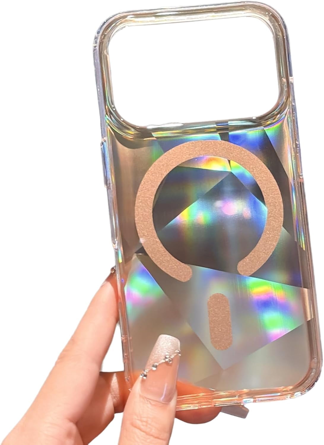 Colorful Triangle Geometric Gradient Magnetic Phone Case for iPhone ...