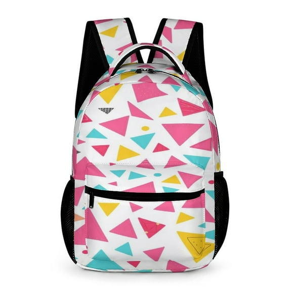 Colorful Triangle Pattern Student Bookbag Notebook Backpacks 3D Print ...