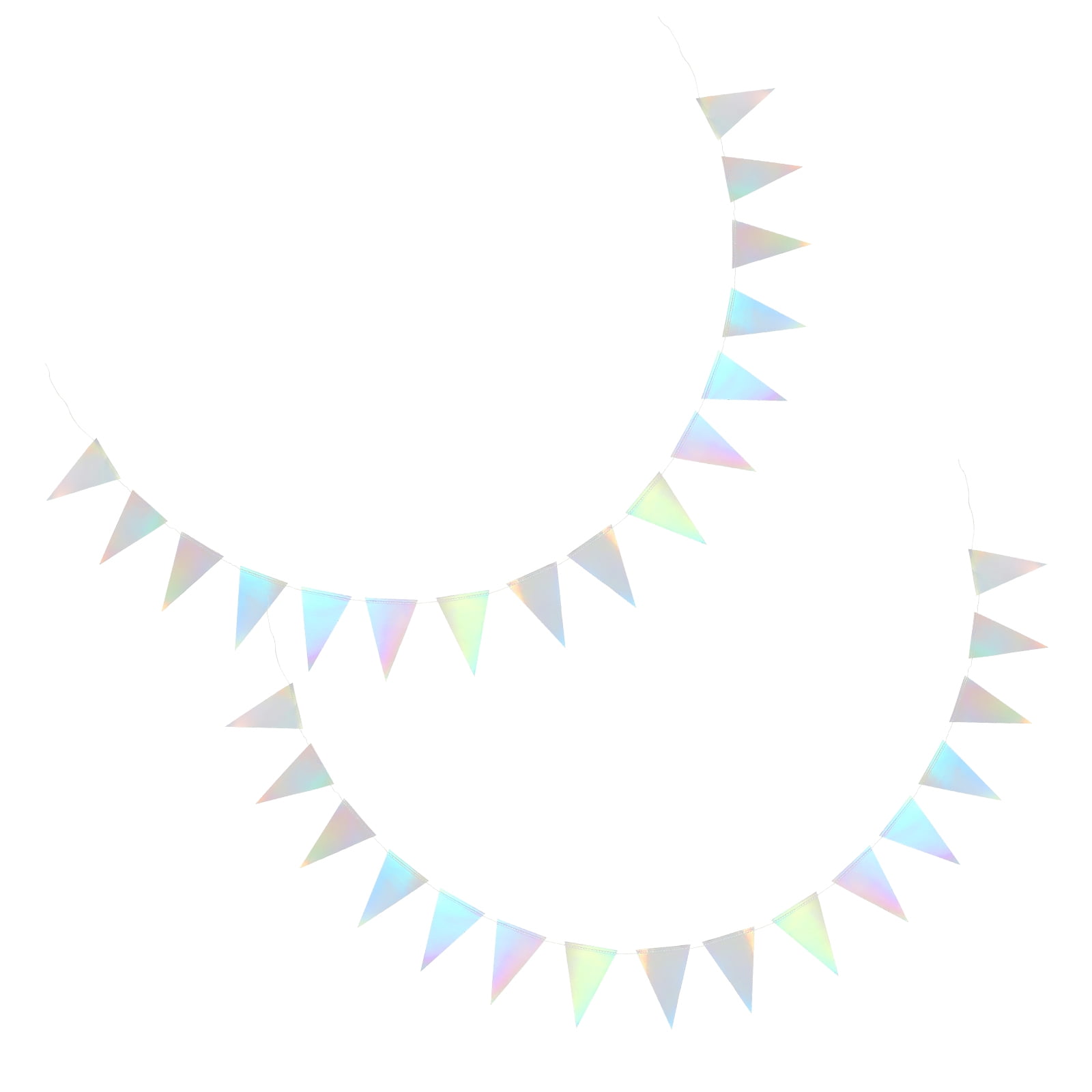 Colorful Triangle Pull Flag Iridescent Pennant Banner The Gift Wedding ...