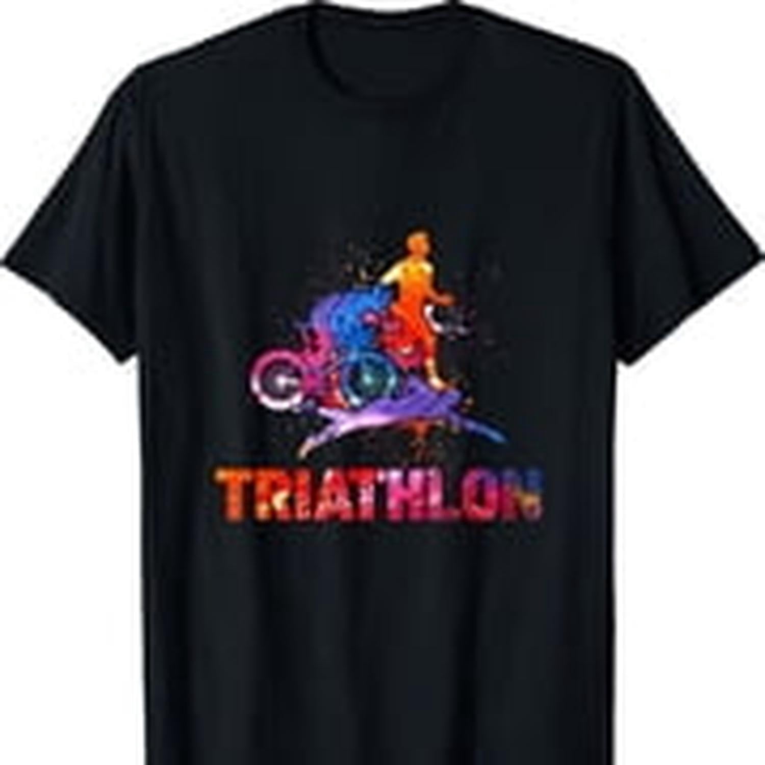 Colorful Triathlon T-SHirt - Walmart.com
