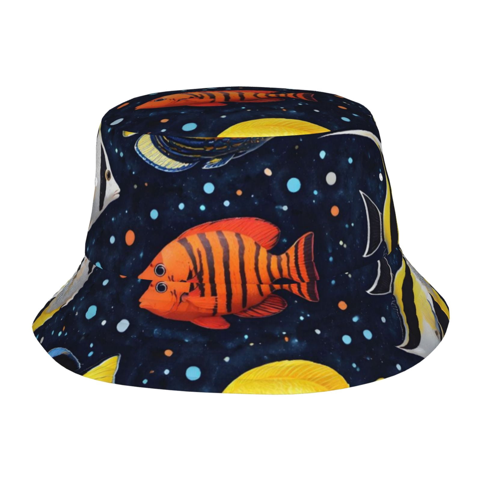 Colorful Tropical Fish Fisherman's Hat Lightweight and Breathable Sun ...