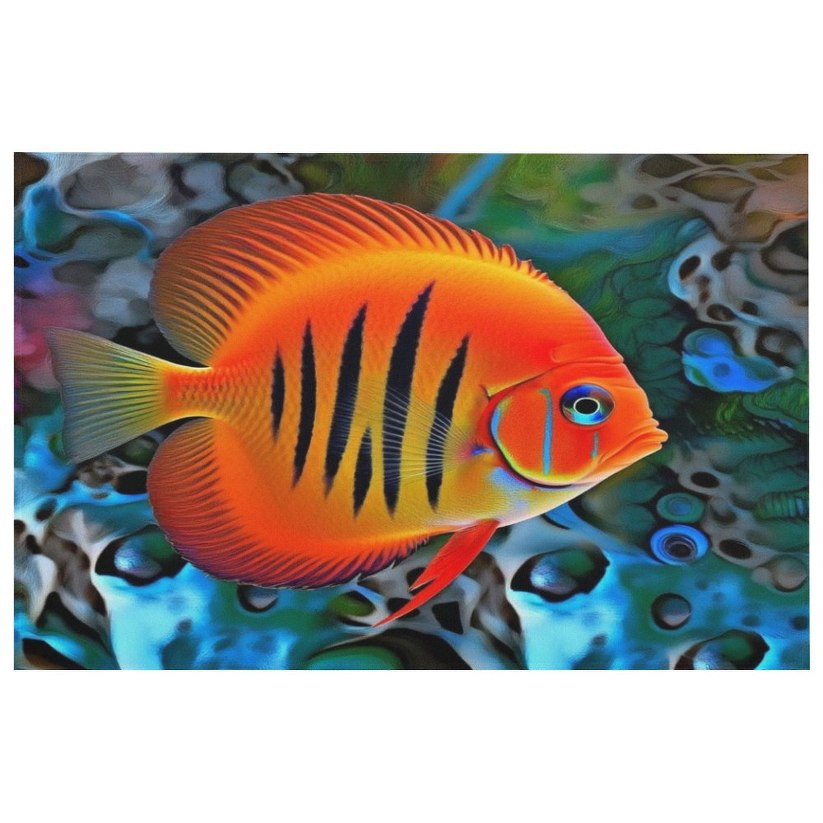 Colorful Tropical Fish Print Adult Home Decor Bedroom Living Room ...