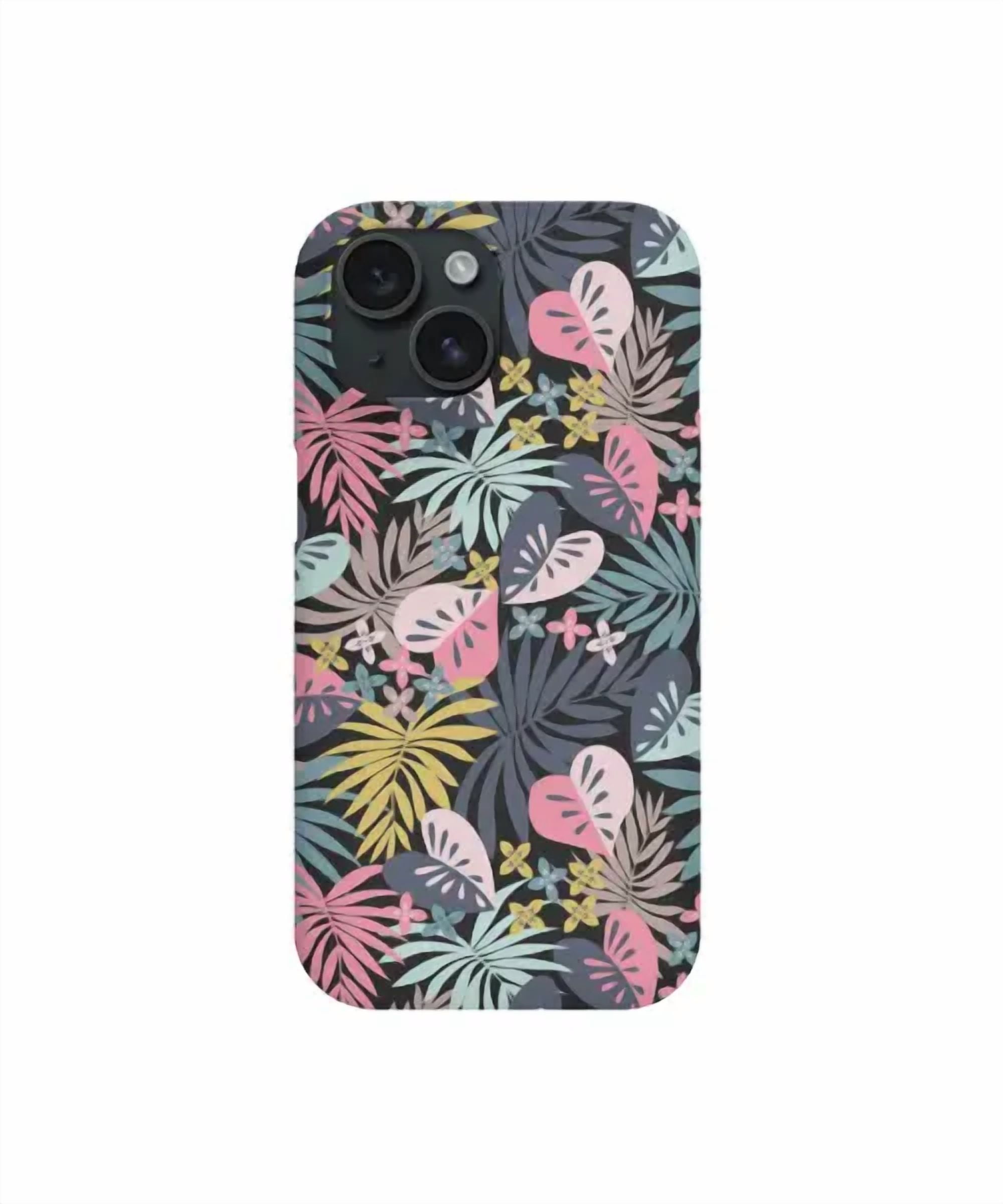 Colorful Tropical Foliage Plant Leaf Phone Case for iPhone 16 15 14 13 ...