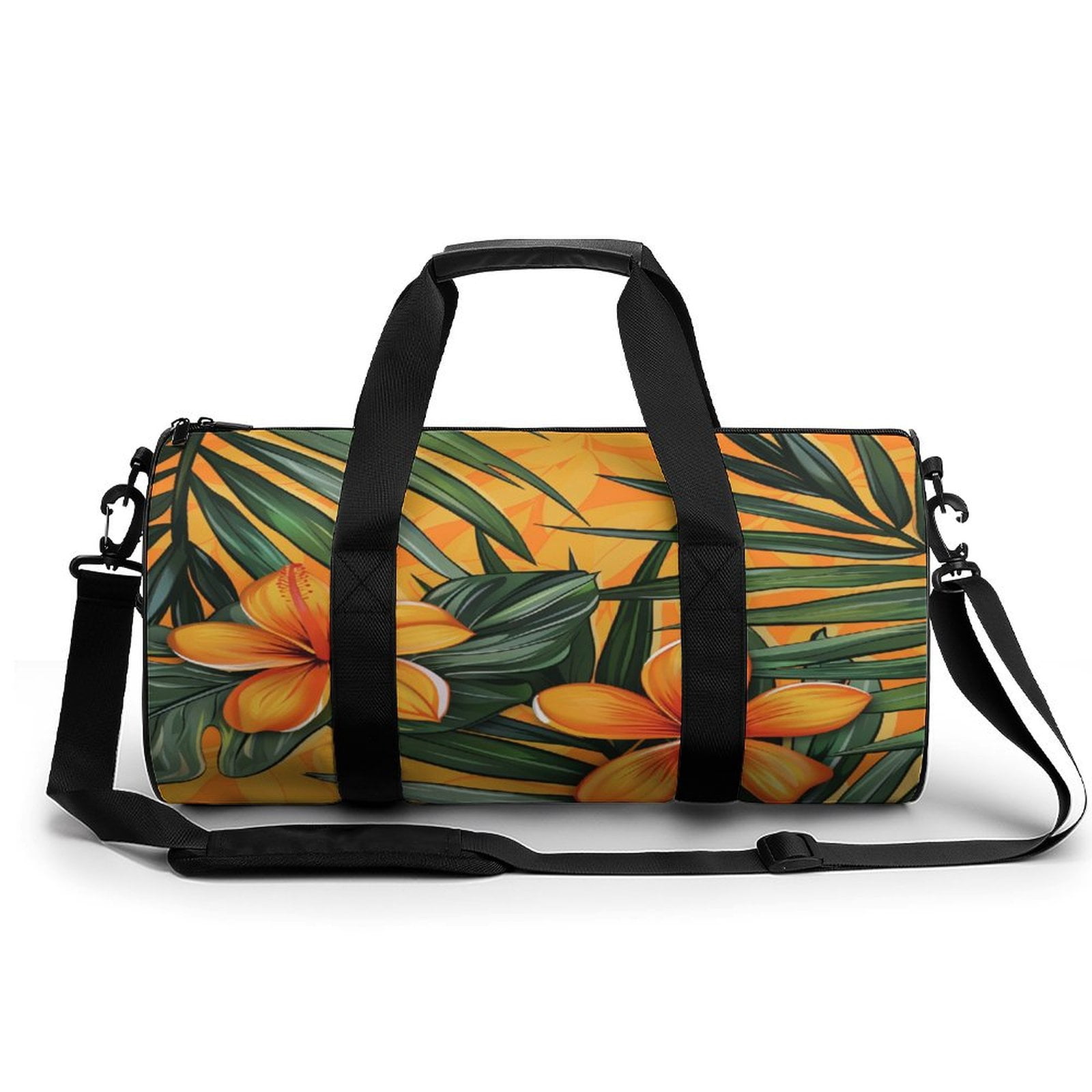 Colorful Tropical Hibiscus Pattern Gym Bag Sports Bag Gym Accessories ...