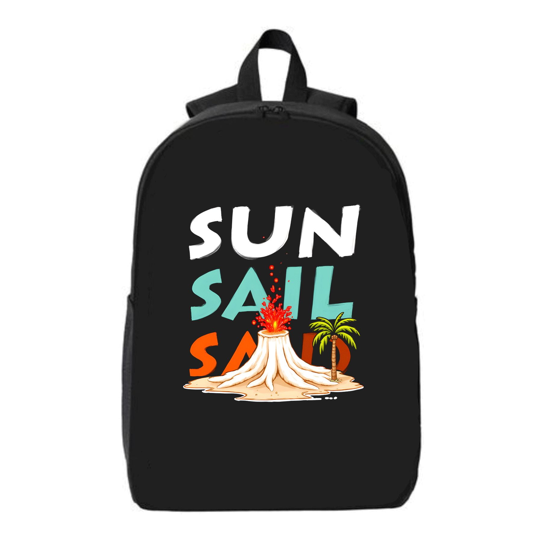Colorful Tropical Laptop Backpack - " SUN SAIL SOUL " Design with ...