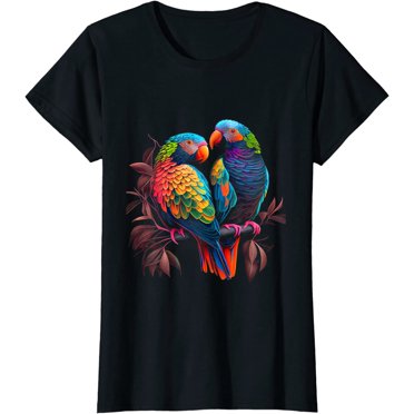 Amazing Pink Flamingo Tropical Animal Bird Graphic Women's Tee Shirt ...