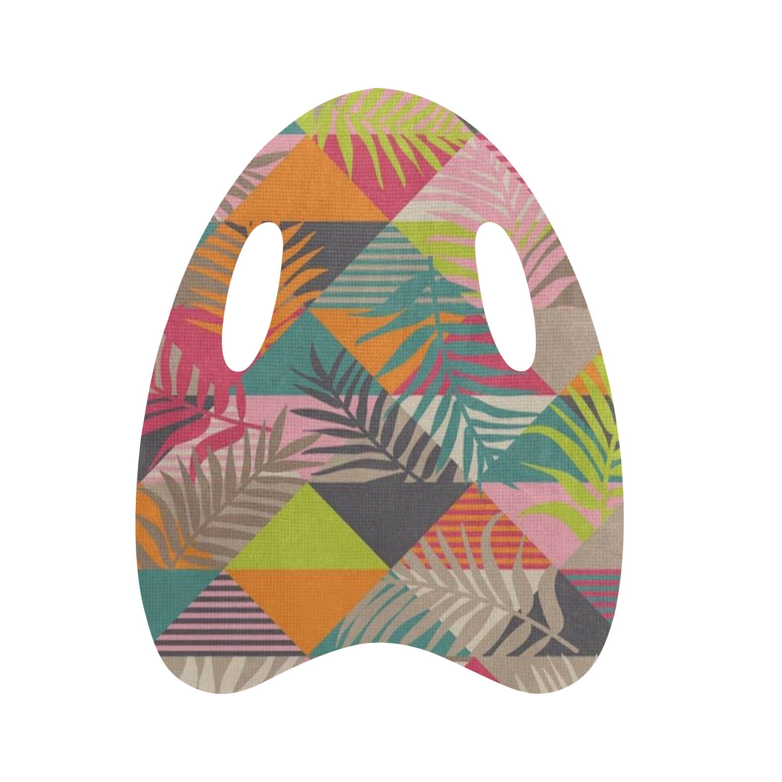 Colorful Tropical Palm Leaf Triangle Swimming Board for Kids – Enhance ...