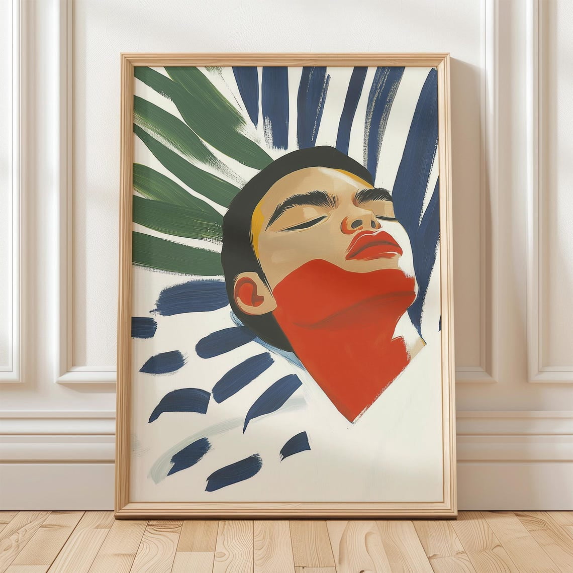 Colorful Tropical Portrait – Large Contemporary People Print – Modern ...