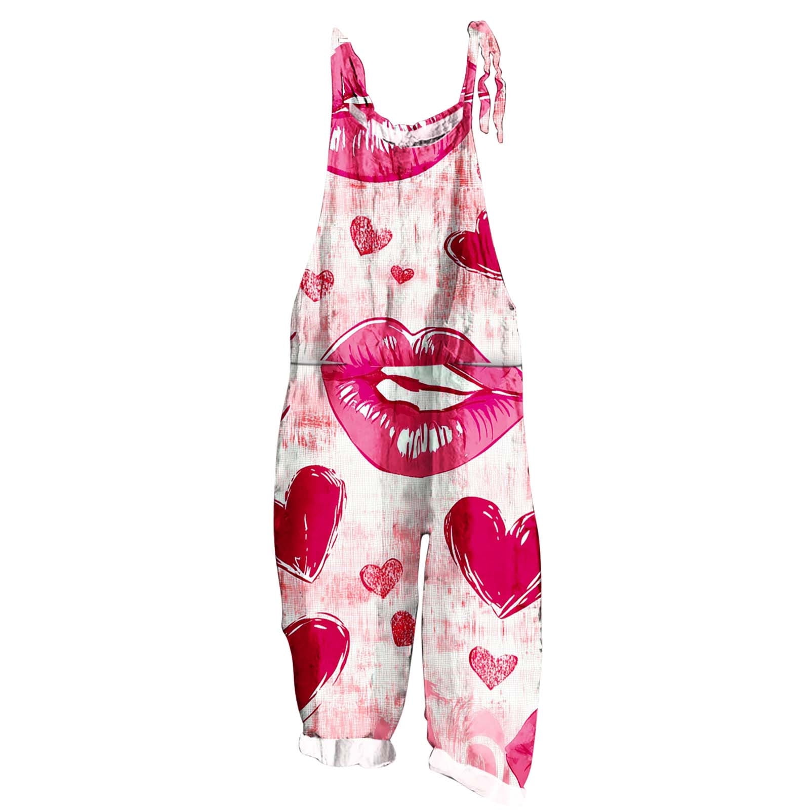 Colorful Trousers Pants for Ladies Fall Summer Lips Loose Fit Lounge ...