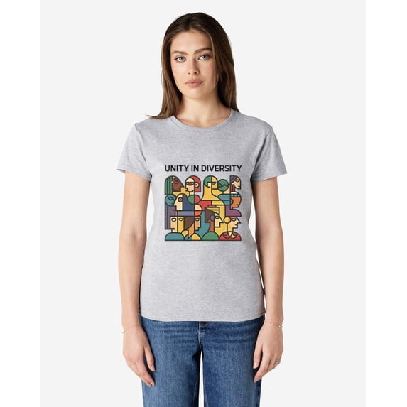 Colorful Unity Graphic With Rise Together Positive Art Theme T-Shirt ...