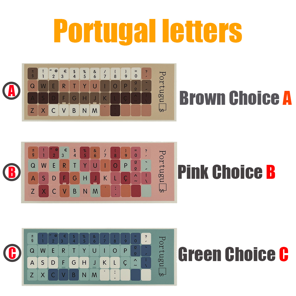 Colorful Universal Keyboard Stickers, Computer Keyboard Replacement ...