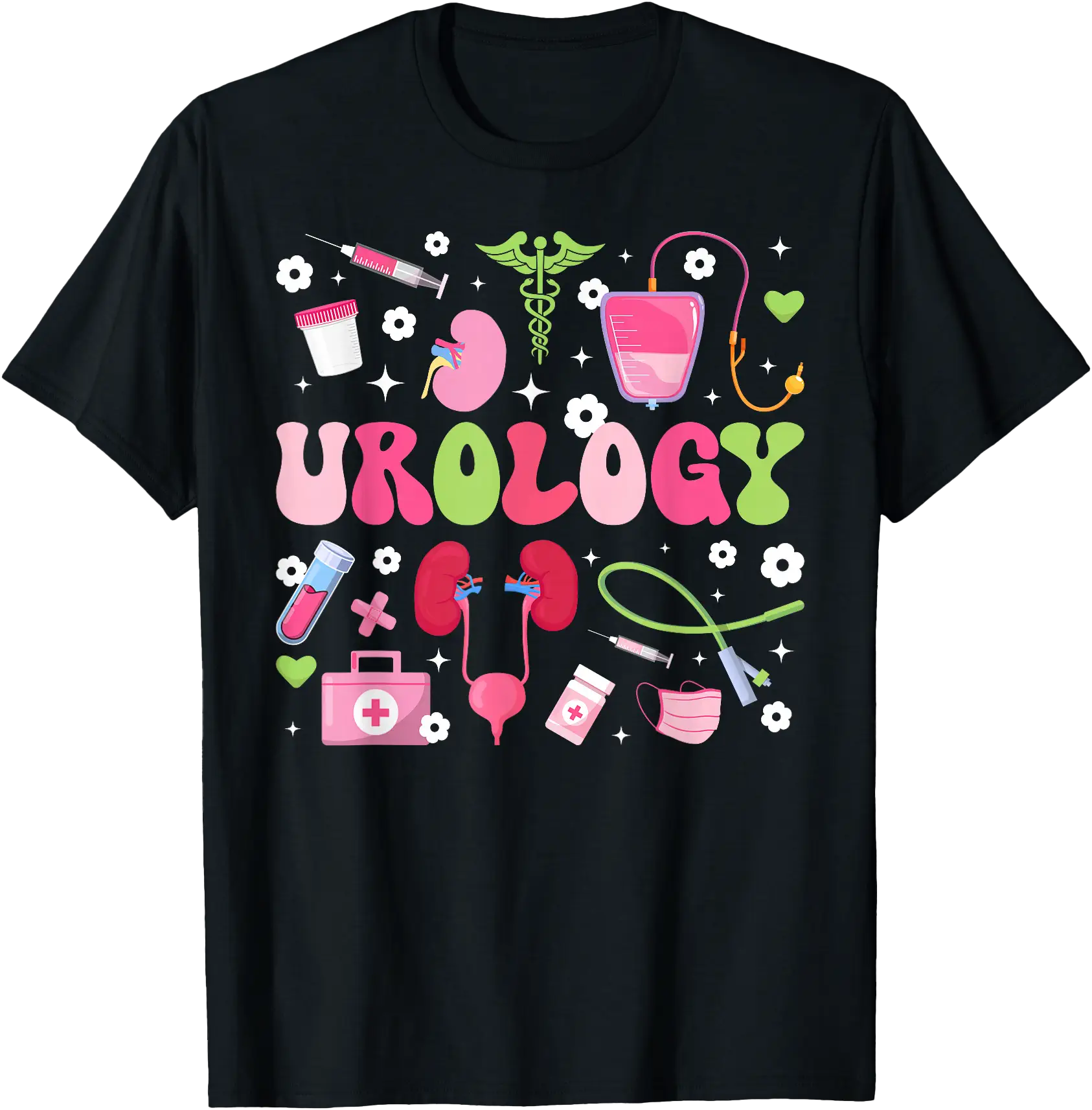 Colorful Urology Graphics T-Shirt for Best Urology Nurse Appreciation ...