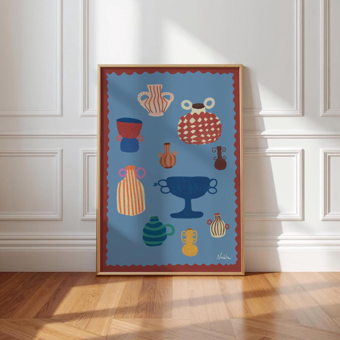 Colorful Vases Print, Abstract Vase Poster, Wall Art for Decor, Present ...
