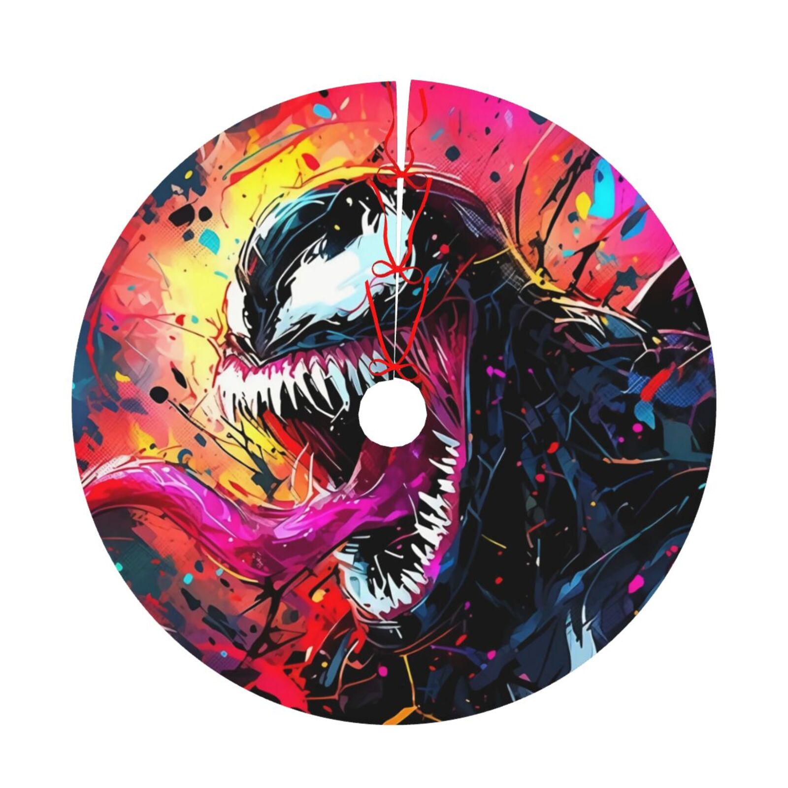 Colorful Venom Mosaic Art 48 Inch Christmas Tree Skirt,Christmas ...