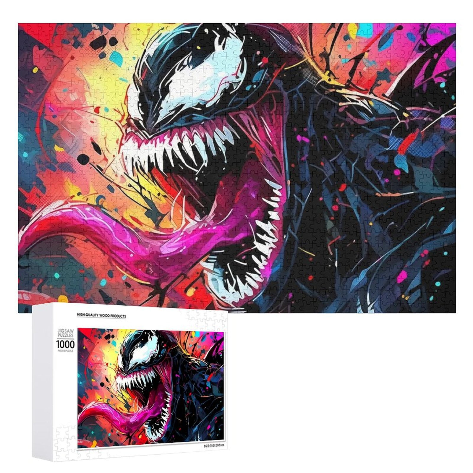 Colorful Venom Mosaic Art Puzzles for Adults 1000 Pieces - Puzzles ...