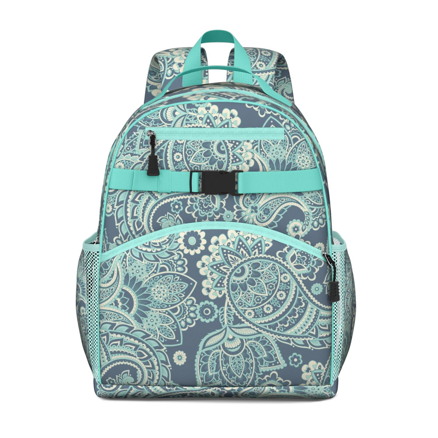 Colorful Vibrant Indian Tribal Paisley Boho Design Student Backpack ...