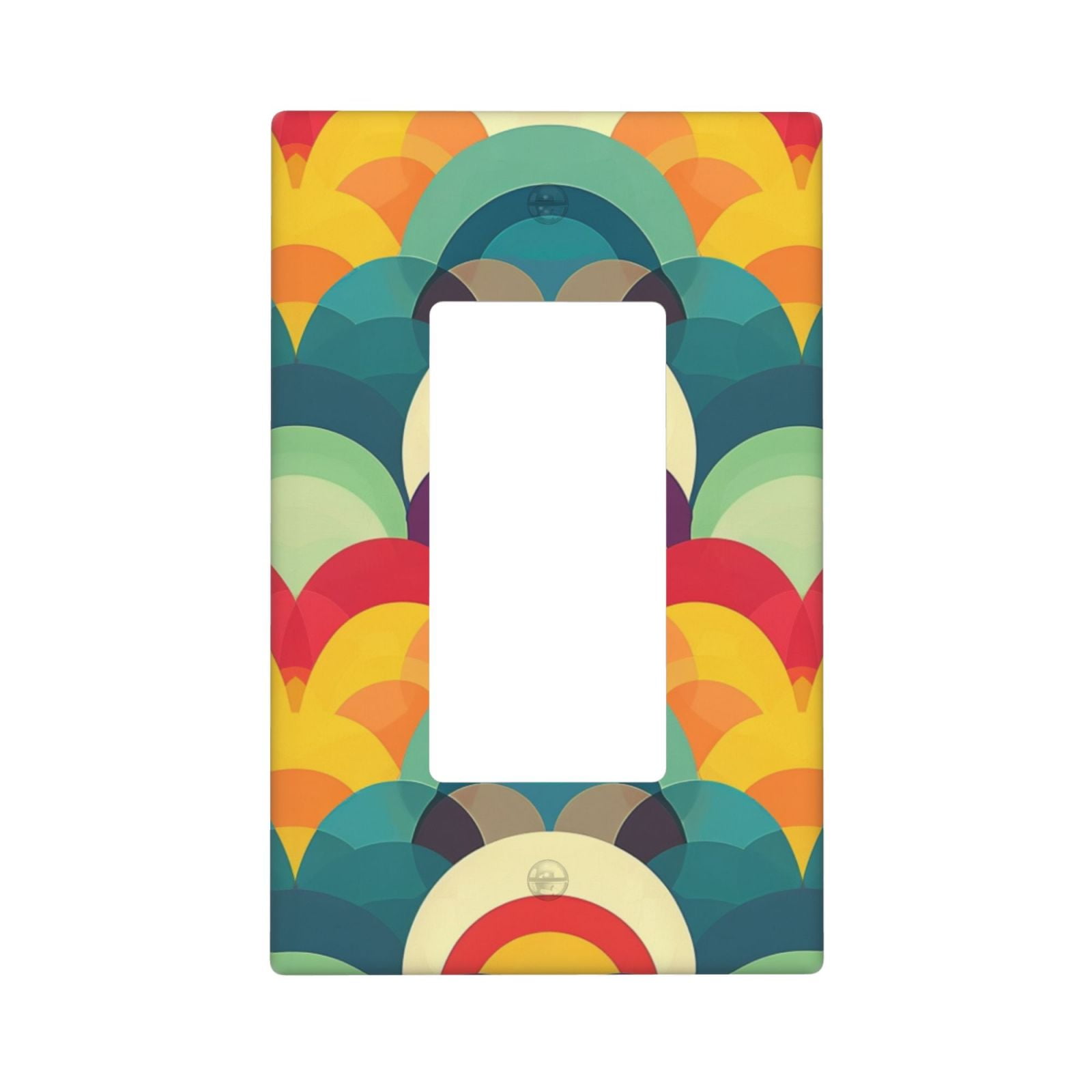 Colorful Vibrant Waves Pattern Switch Cover Decorative Wall Plate / 1 ...